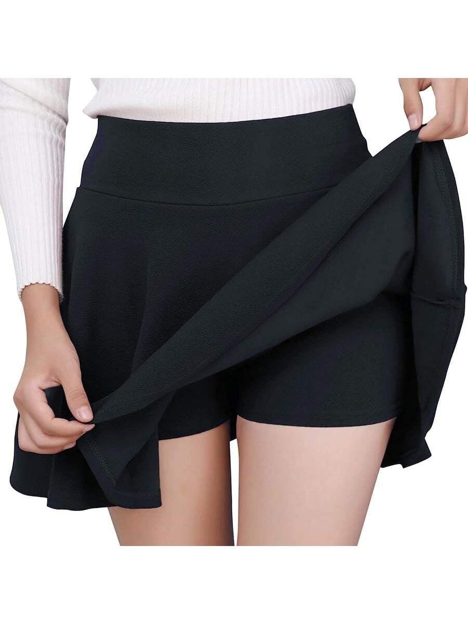 Women's Skorts Skirt Casual Knee Length Athletic Tennis Skorts Golf Skirt for Junior Workout ...