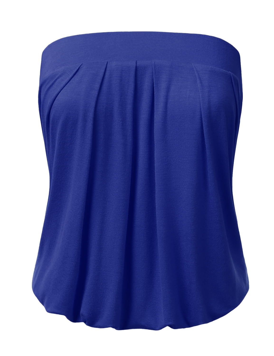 Women's Sleeveless Off-Shoulder Tube Top ROYAL L - Walmart.com