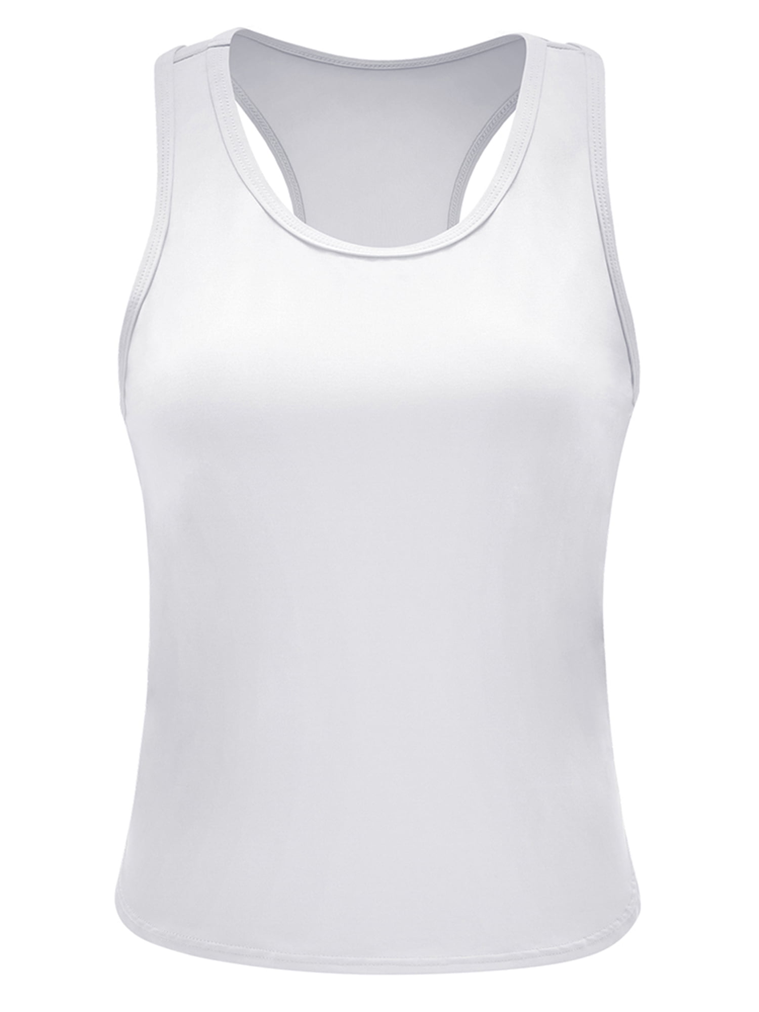 Womens Sleeveless Racerback Tank Top Workout Yoga Vest Tops Mesh Back