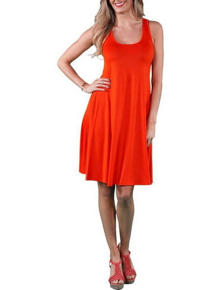 24/7 Comfort Apparel women's Sleeveless Tank Dress - Walmart.com