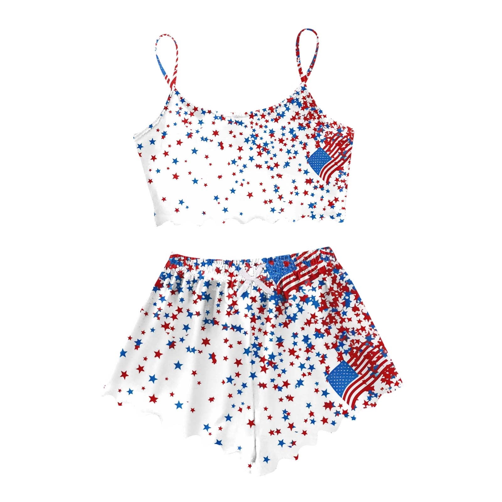 Women's Sleeveless Tank Top With Shorts Set Casual Homewear ...