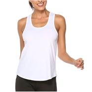 MOLUTAN Workout Tank Tops for Women Built in Bra Racerback Yoga ...