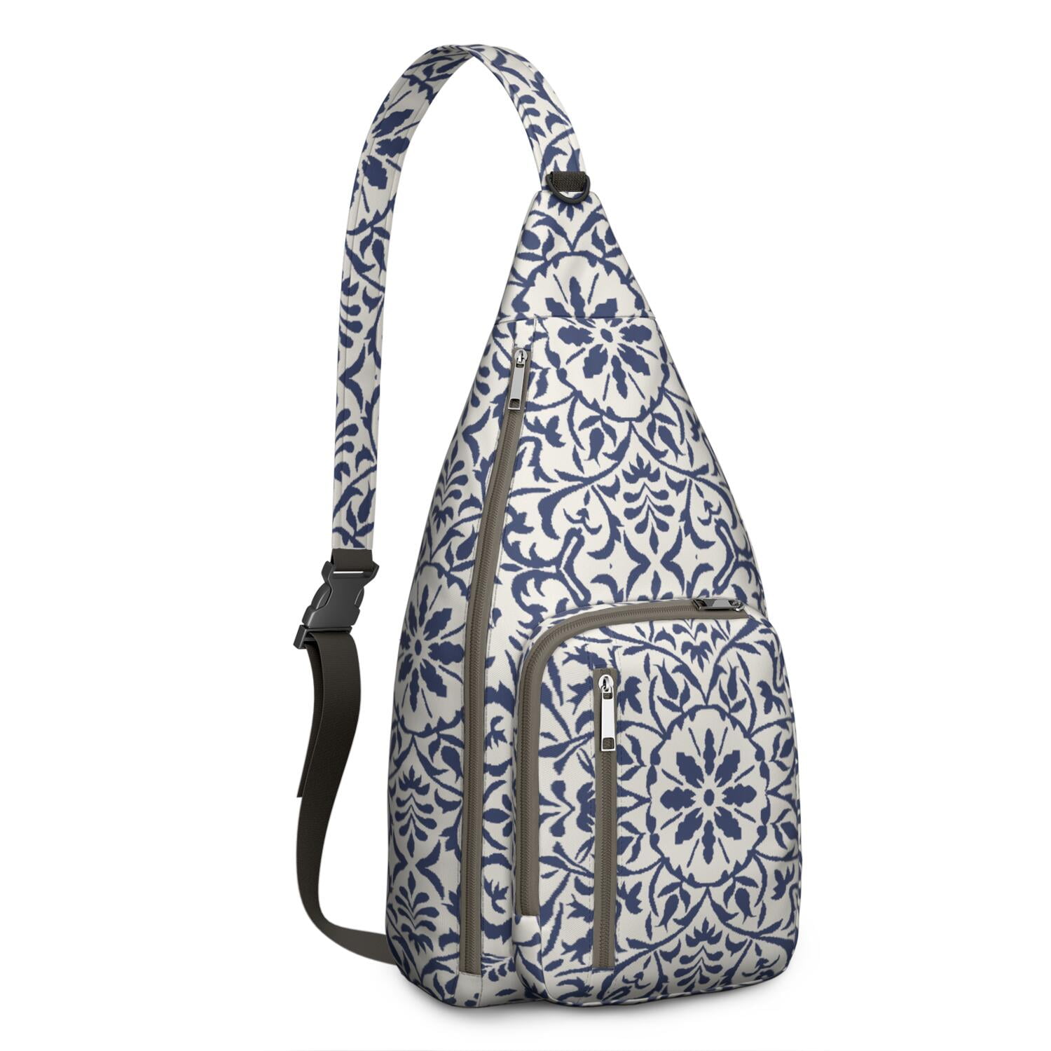 Women’s Sling Bag - Crossbody Backpack with Floral Print, Lightweight ...
