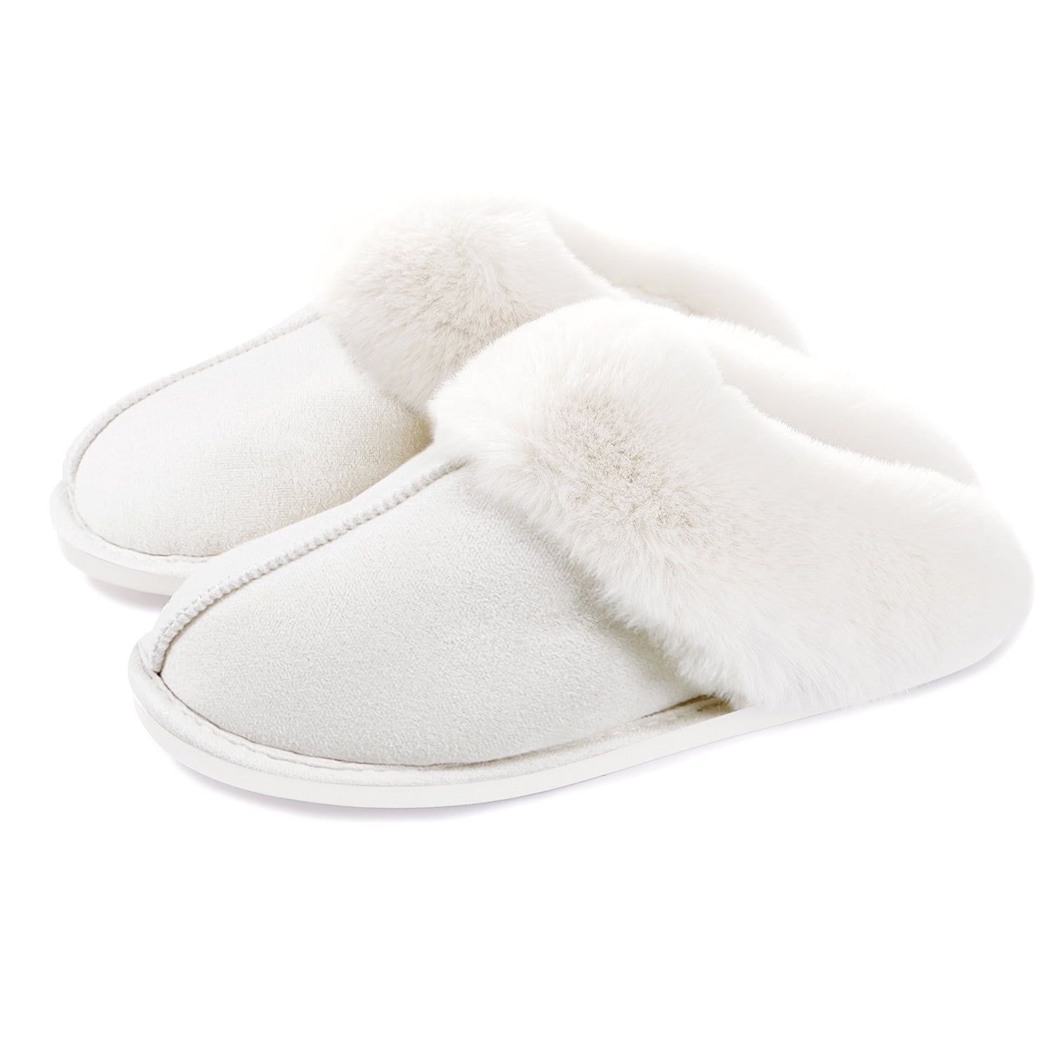 Astarin Women's Memory Foam Fluffy Slippers, Soft Warm Slip-On House ...