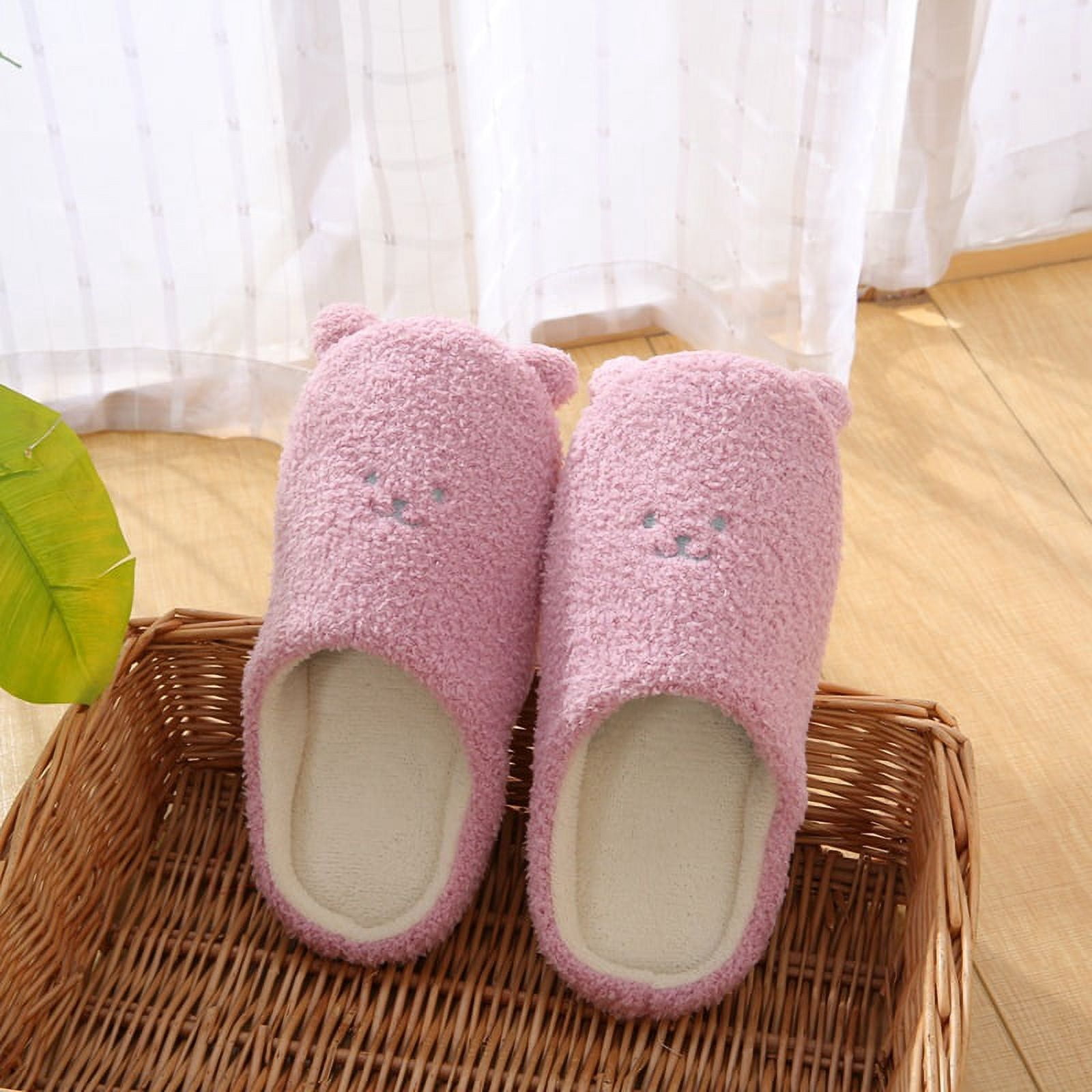 Women's Slippers, Cute Cozy Plush House Slippers for Indoor Outdoor ...
