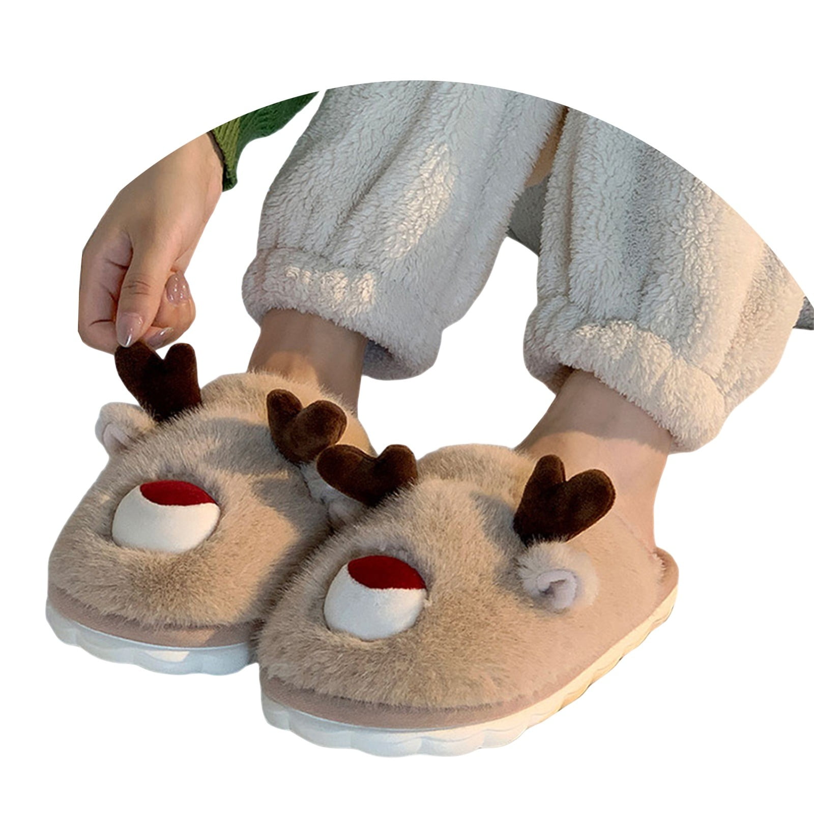 Women's Slippers House Shoes Memory Foam Soft Sole Fleece Shoes Fuzzy ...