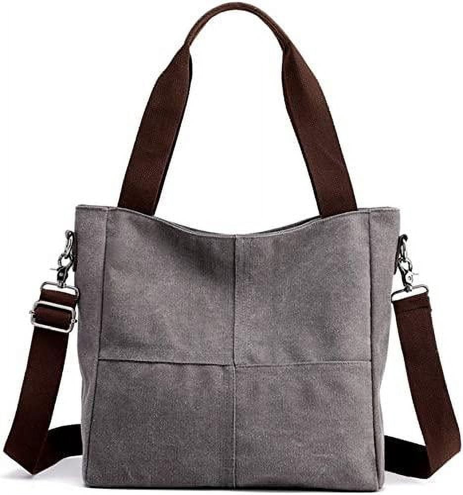 Women's Small Canvas Tote Bag Shoulder Crossbody Bags Work Purses ...