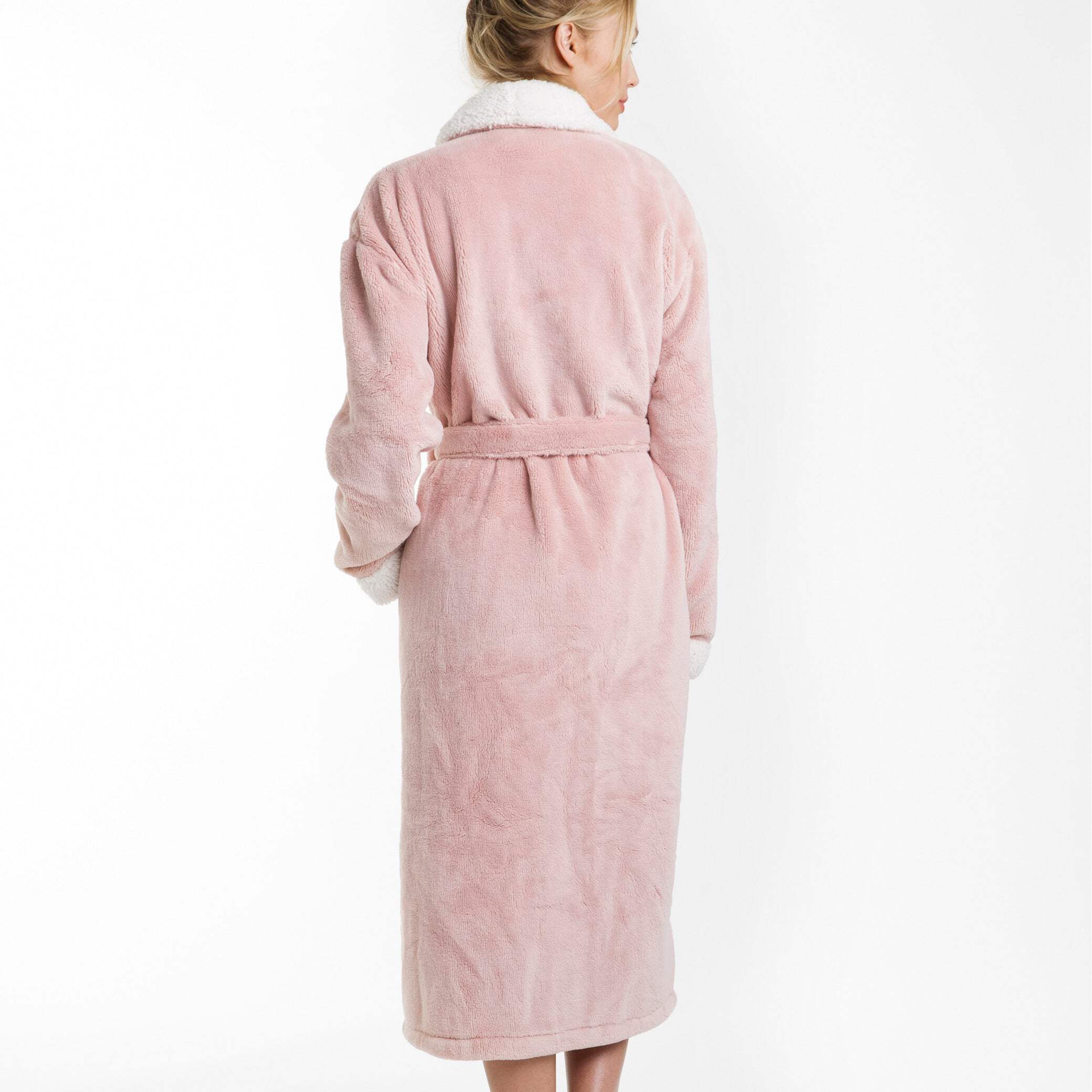 Black Bath Time Sherpa Robe - Official Store Nine Space Womens Keila ...