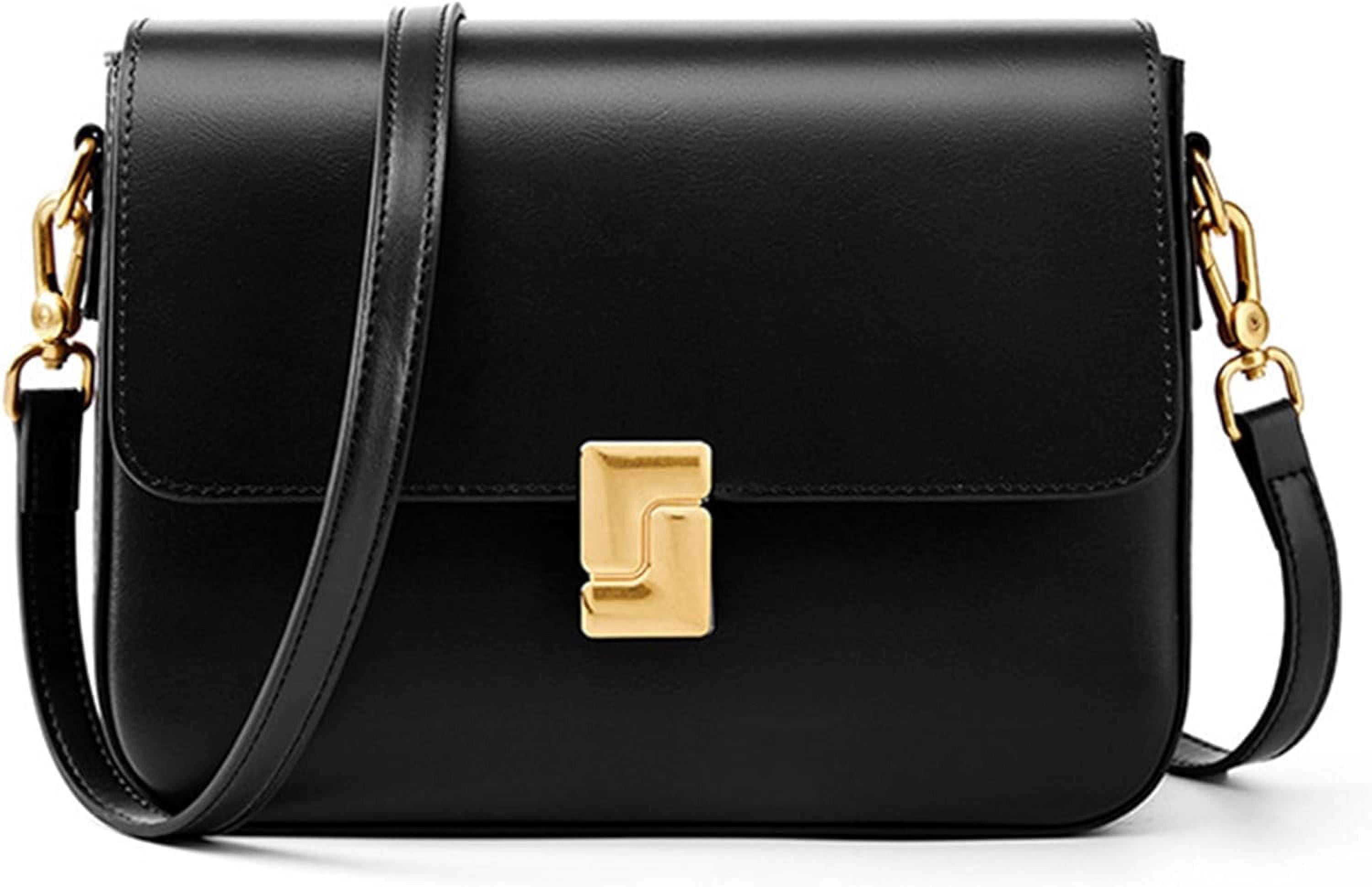 Women's Small Square Handbag and Purse Genuine Leather Fashion ...