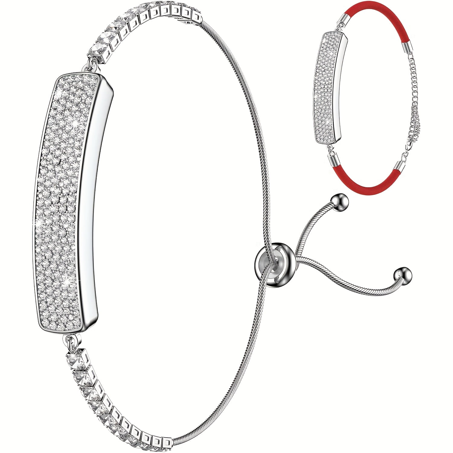 Women's Smart Band with Luxury Diamond Bracelet, Lightweight, Health ...