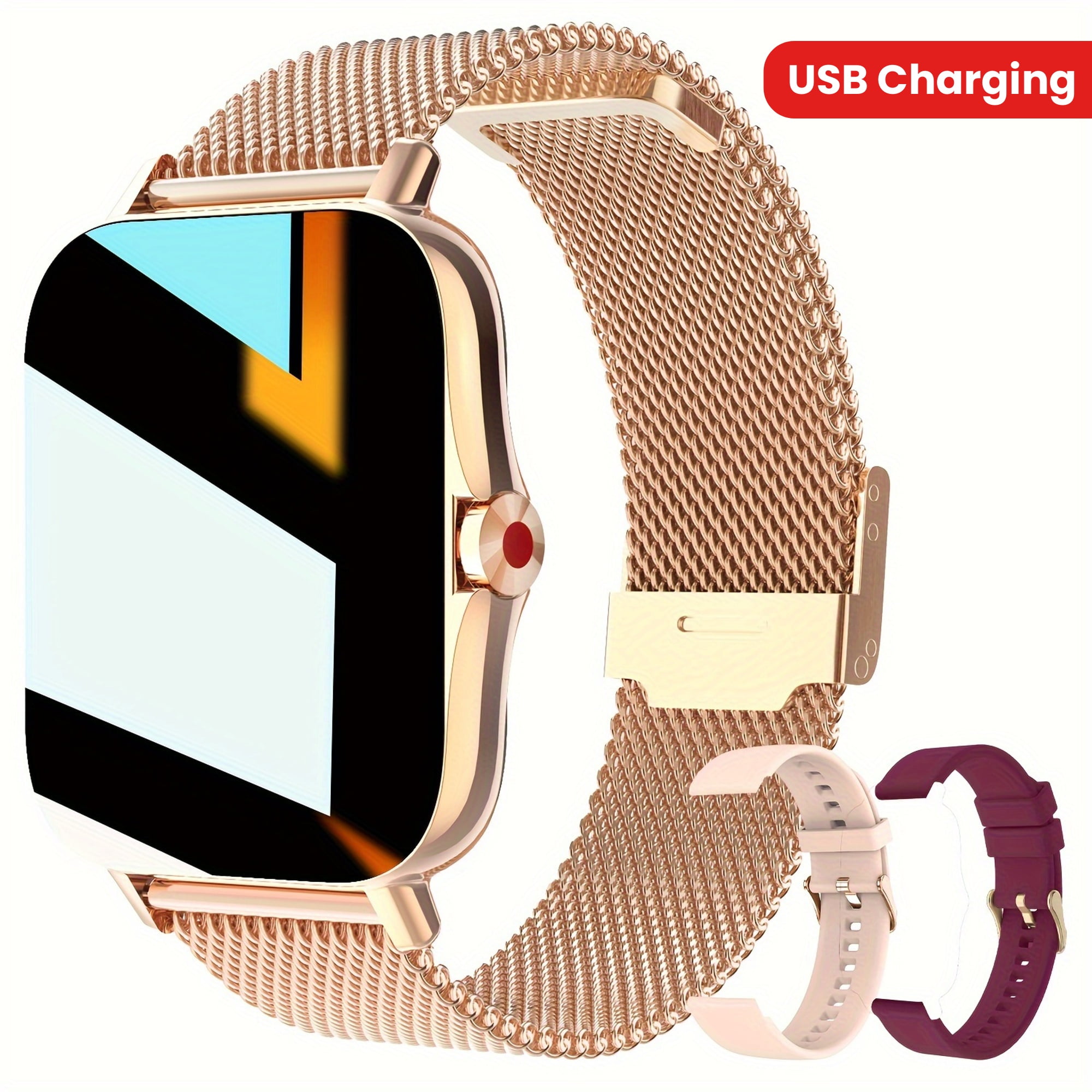 Women's Smartwatch, BT Call & Text Alerts, AI Voice, Fitness Tracker ...