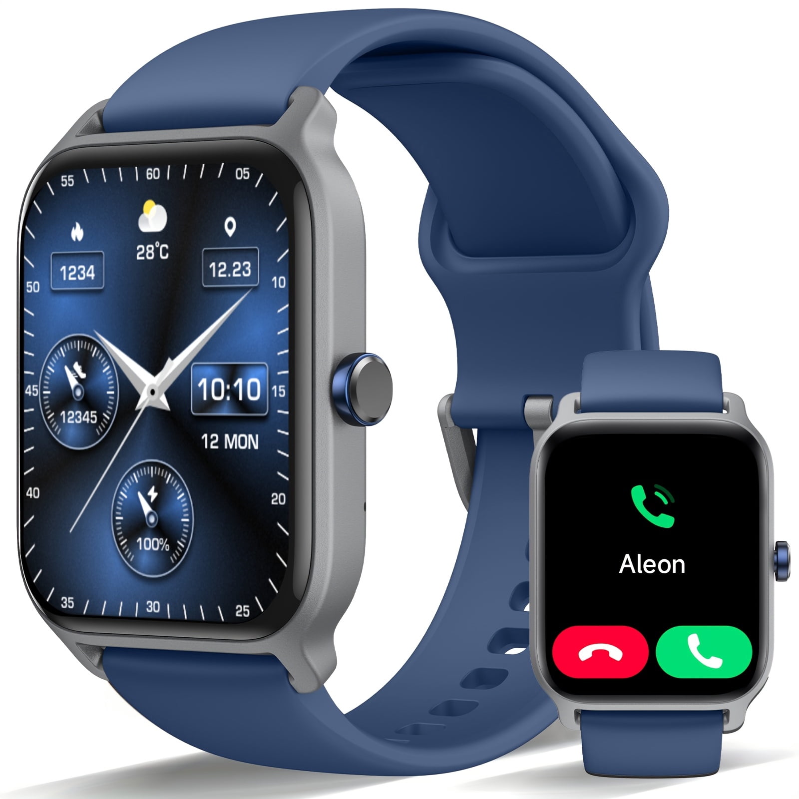 Women's Smartwatch with Wireless Call - 1.8" HD Touchscreen, Alexa ...