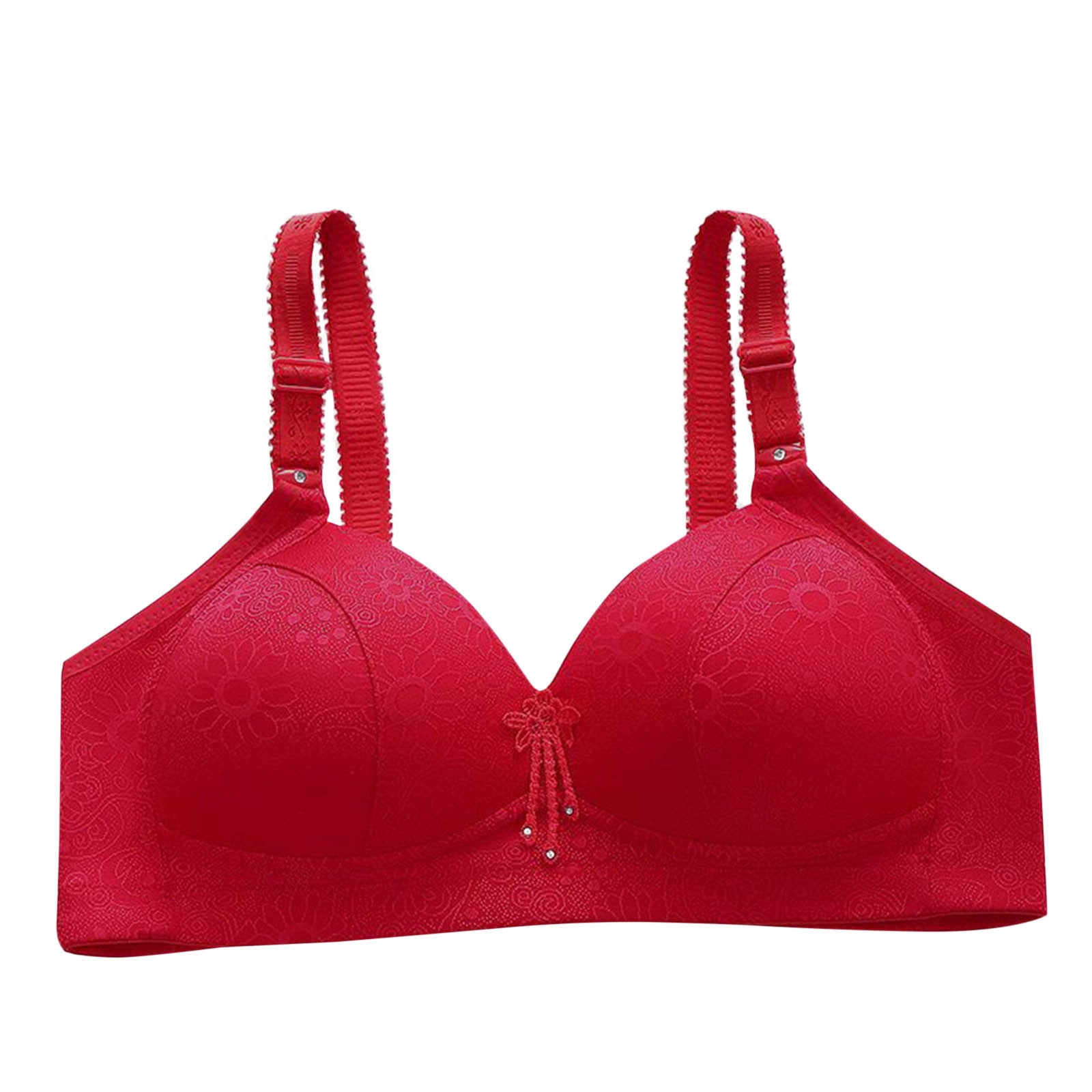 Women's Smoothing T-Shirt Bra Back Buckle Embroidery Thin Style ...