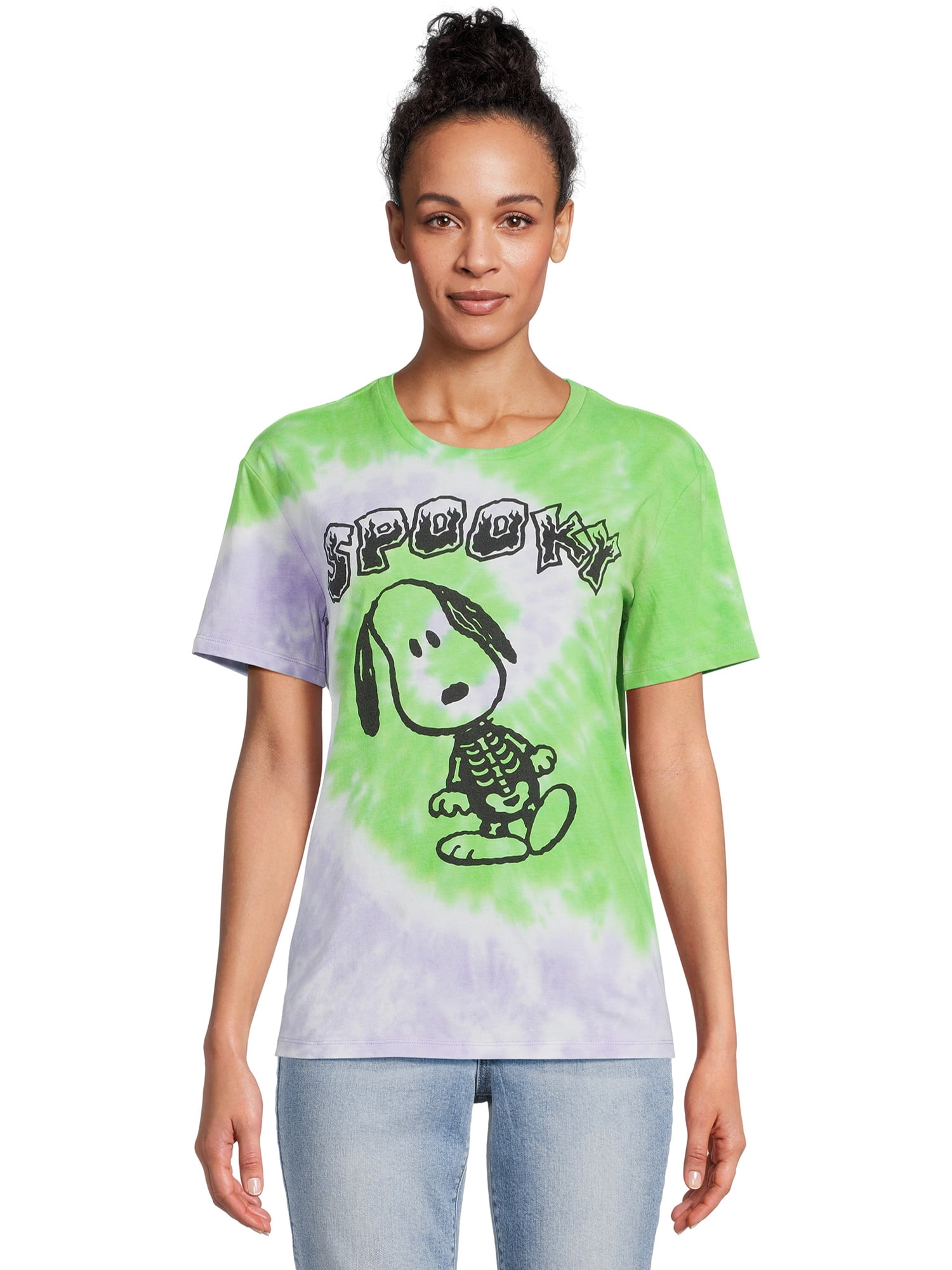 Women's Snoopy Spooky Boyfriend T-Shirt - Walmart.com