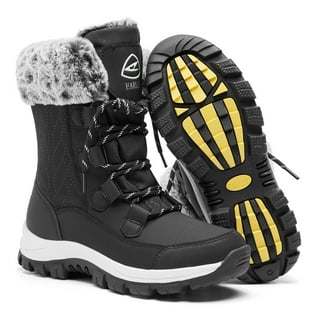 Women's Rubber Rider Boot with Red Cuff Black - Walmart.com