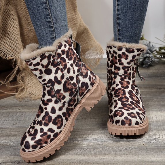 Women's Snow Middle cylinder Boots - with Anti-Slip Sole Walking Boots ...