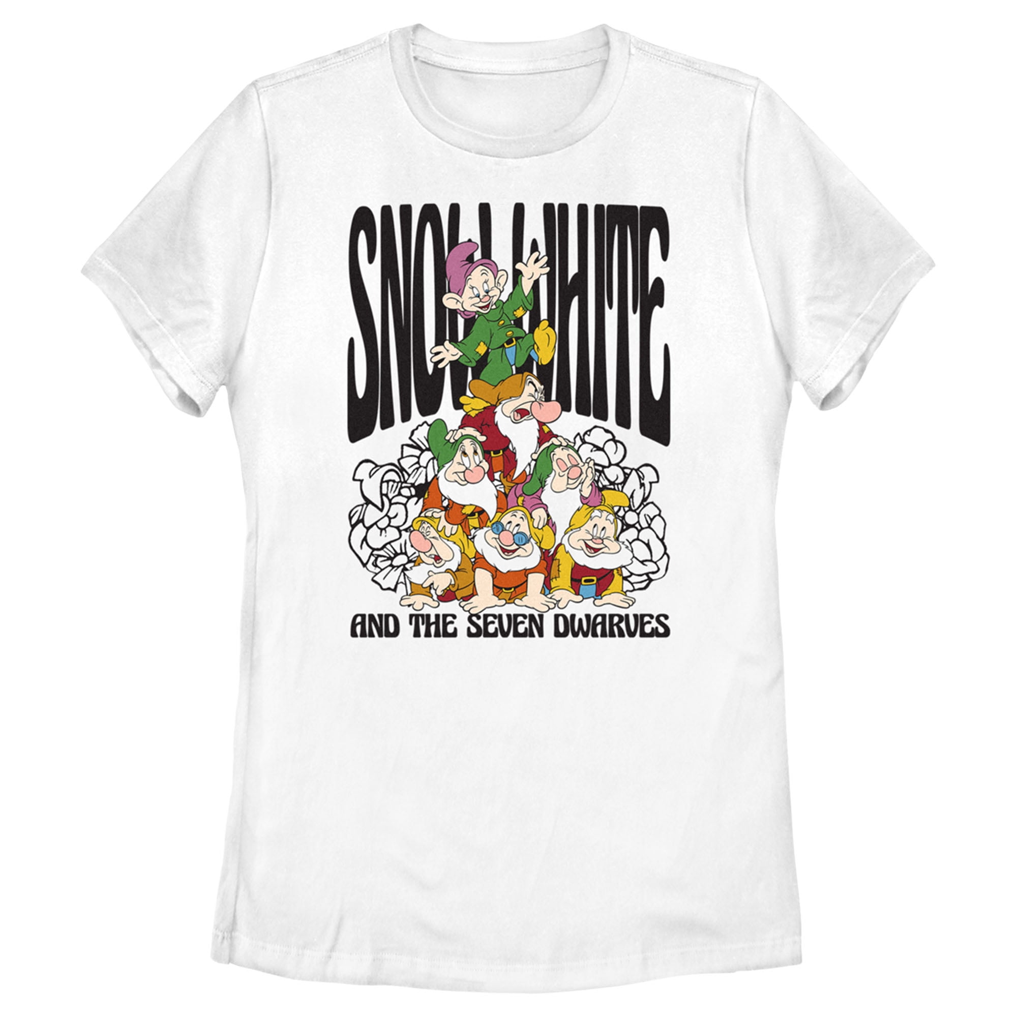 Women's Snow White and the Seven Dwarfs Dwarf Group Logo Graphic Tee ...