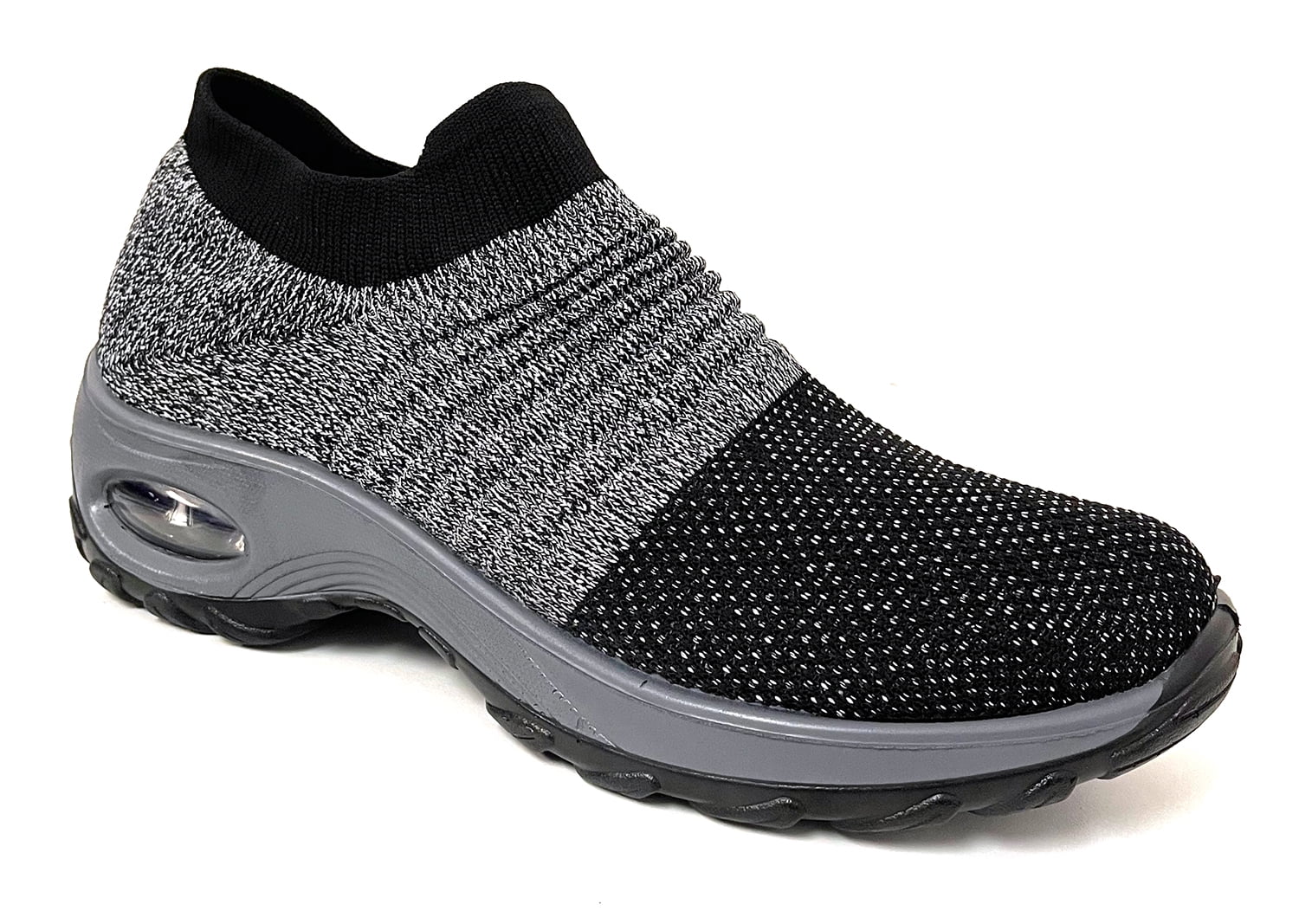 Women's Sock Sneakers Mesh Air Cushion Platform Fashion Walking Slip on ...