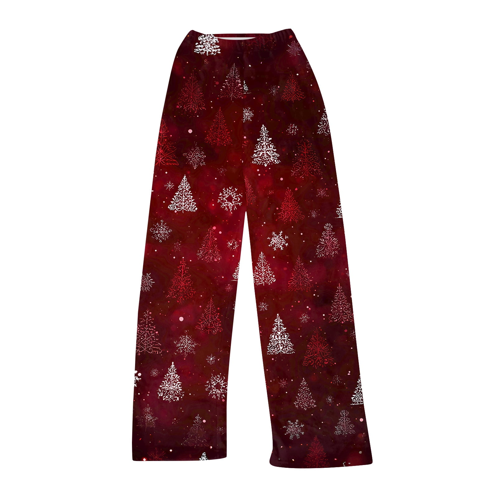 Women's Soft Comfortable Plush Casual Pyjama Bottoms with Christmas ...