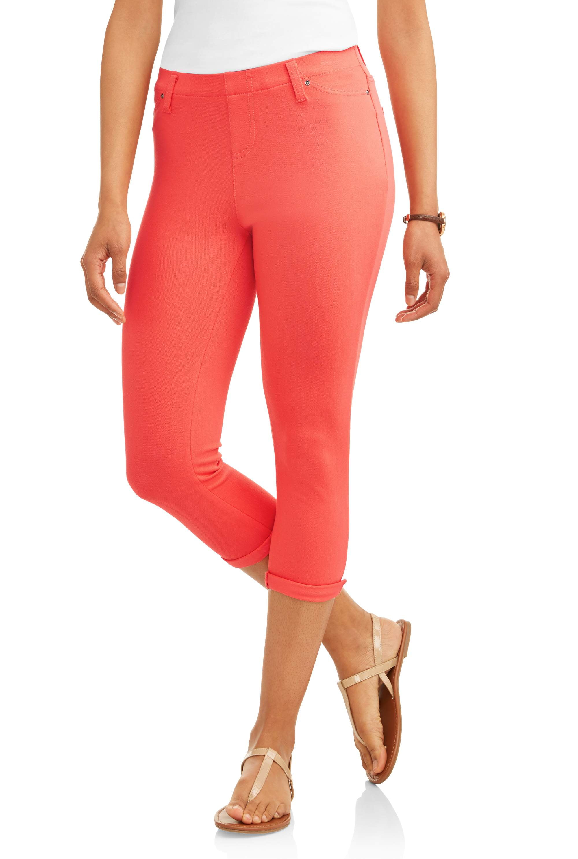 Women's Soft Knit Jegging Capris - Walmart.com