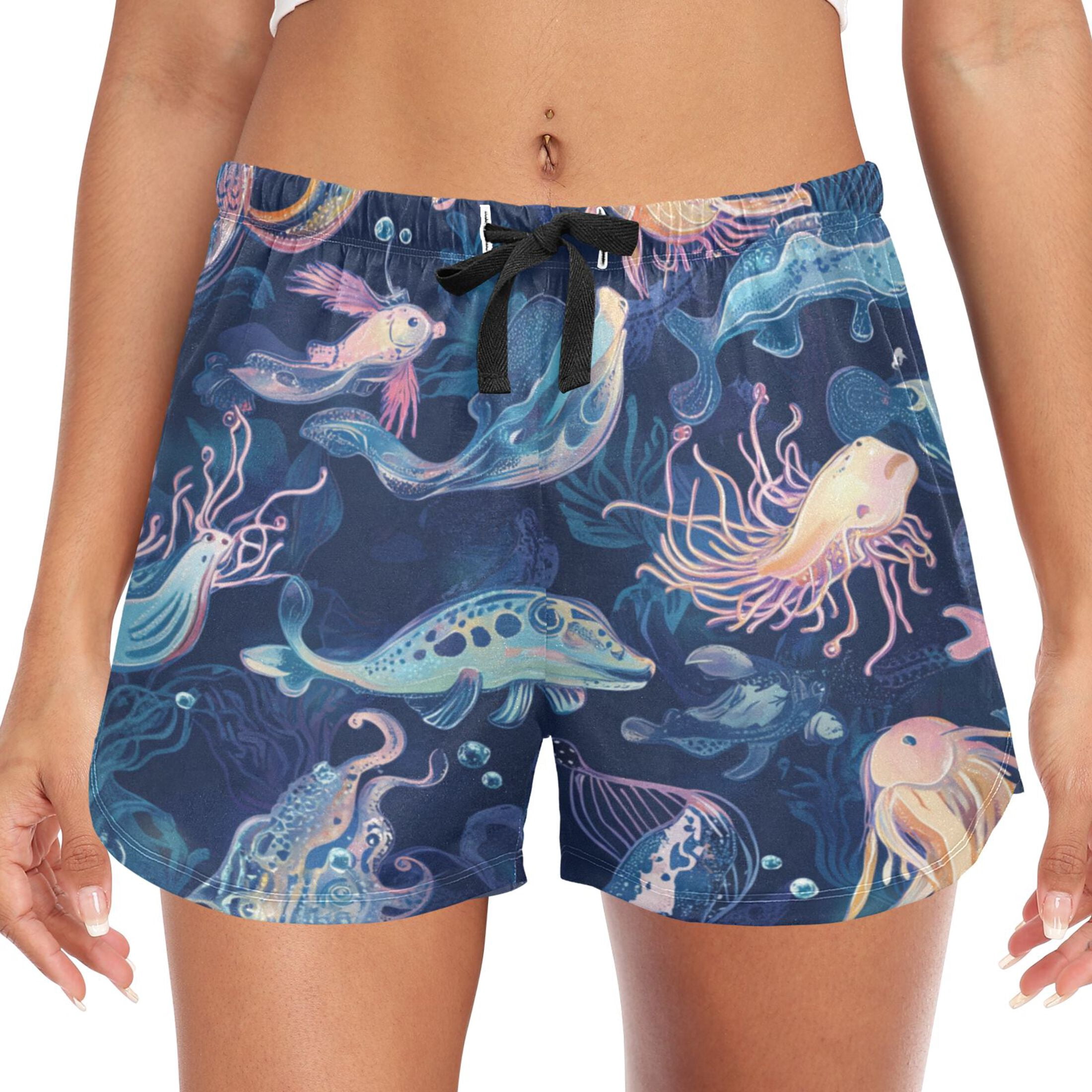 Women's Soft Sleep Shorts Relaxed Fit Lounge Pajama Bottoms Shorts for ...