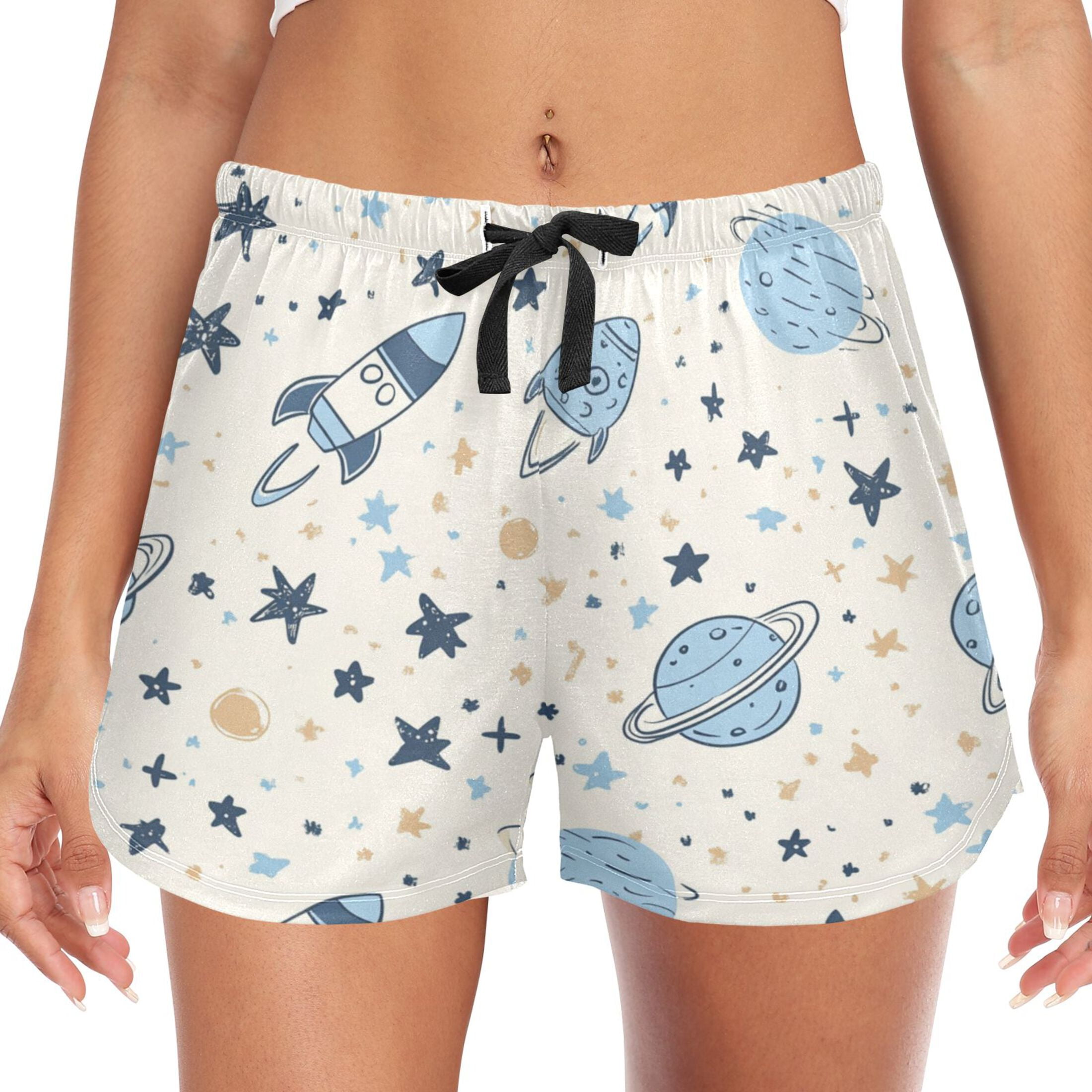 Women's Soft Sleep Shorts Relaxed Fit Lounge Pajama Bottoms Shorts for ...