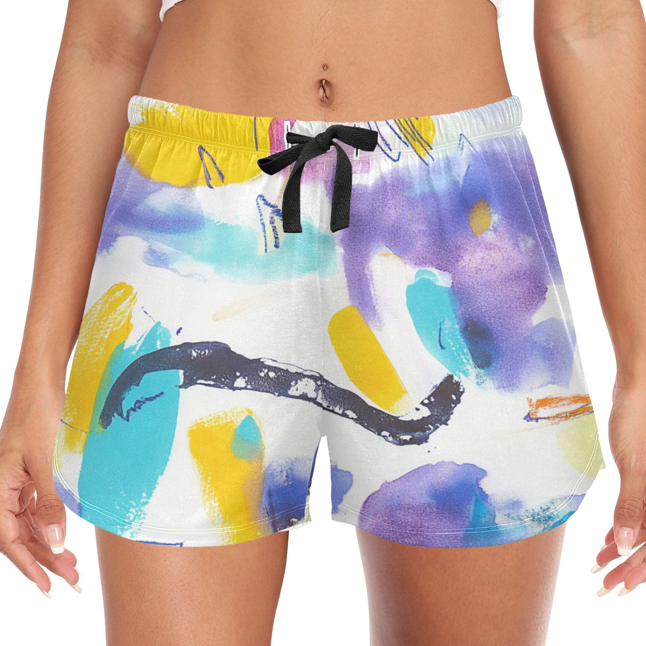 Women's Soft Sleep Shorts Relaxed Fit Lounge Pajama Bottoms Shorts for ...