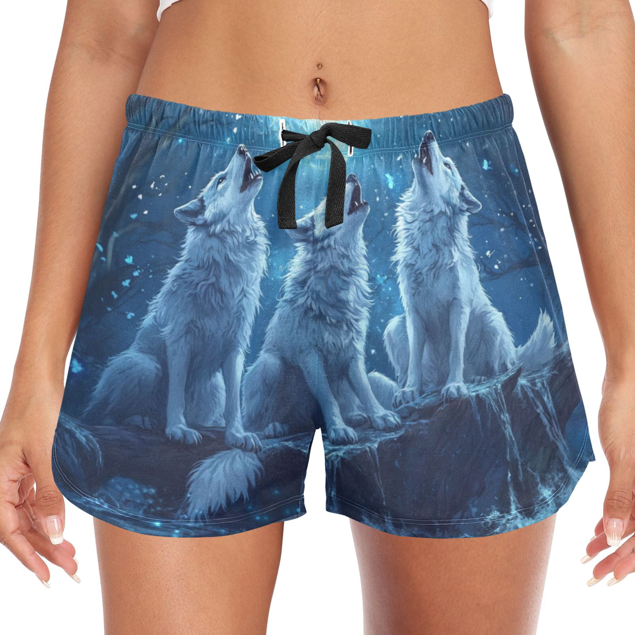 Women's Soft Sleep Shorts Relaxed Fit Lounge Pajama Bottoms Shorts for ...