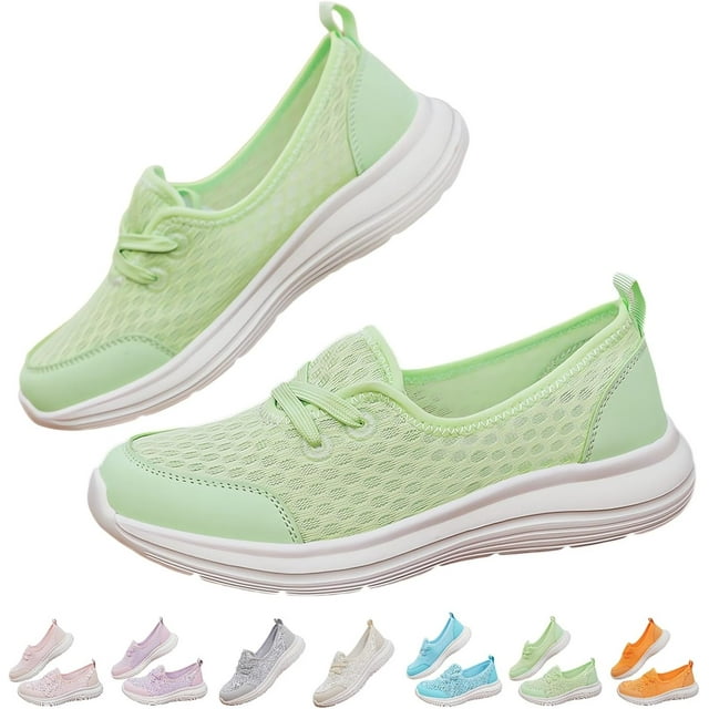 Women's Soft Sole Mesh Comfort Orthopedic Shoes with Arch Support Fit ...