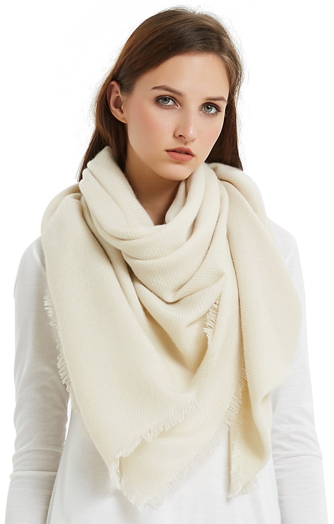 Women's Soft Warm Square Fal Winterl Blanket Scarf Shawls and Wraps for ...