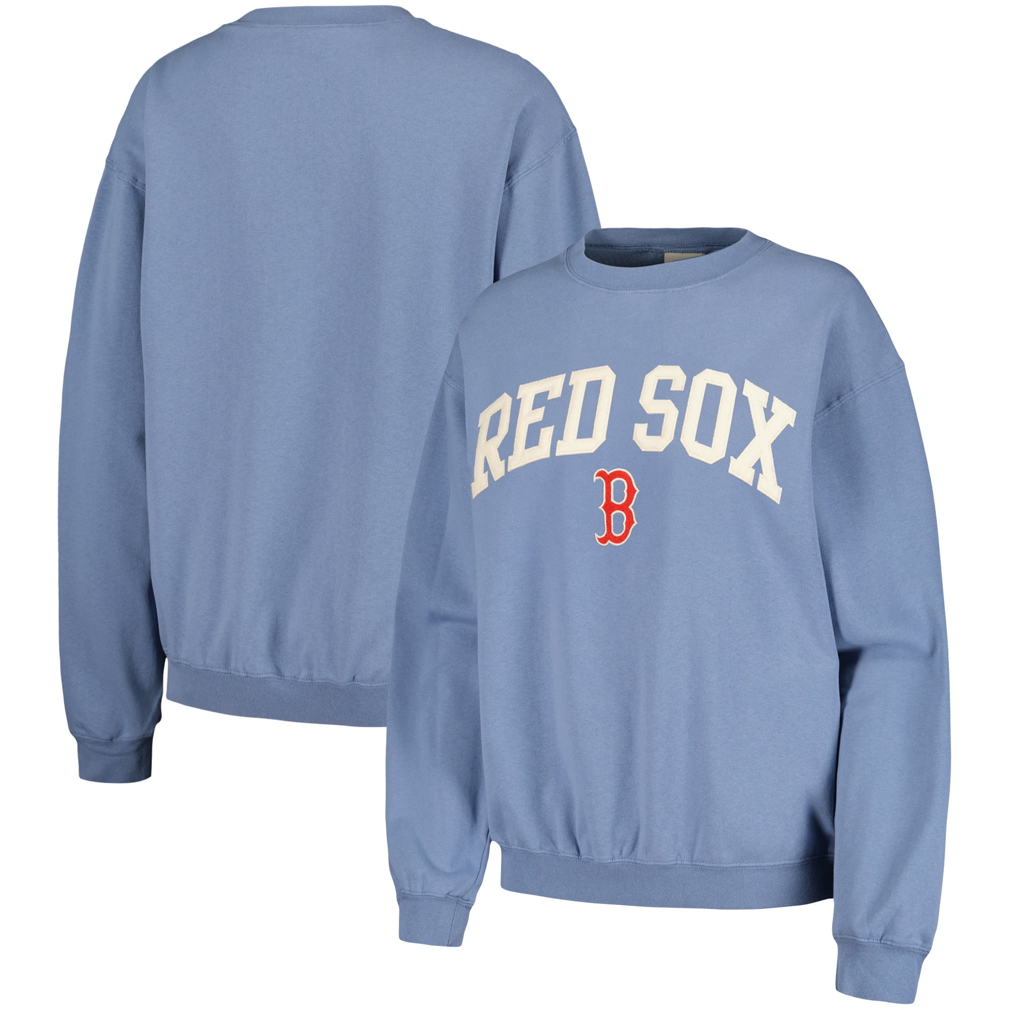 Women's Soft as a Grape Navy Boston Red Sox Pigment Dye Pullover ...