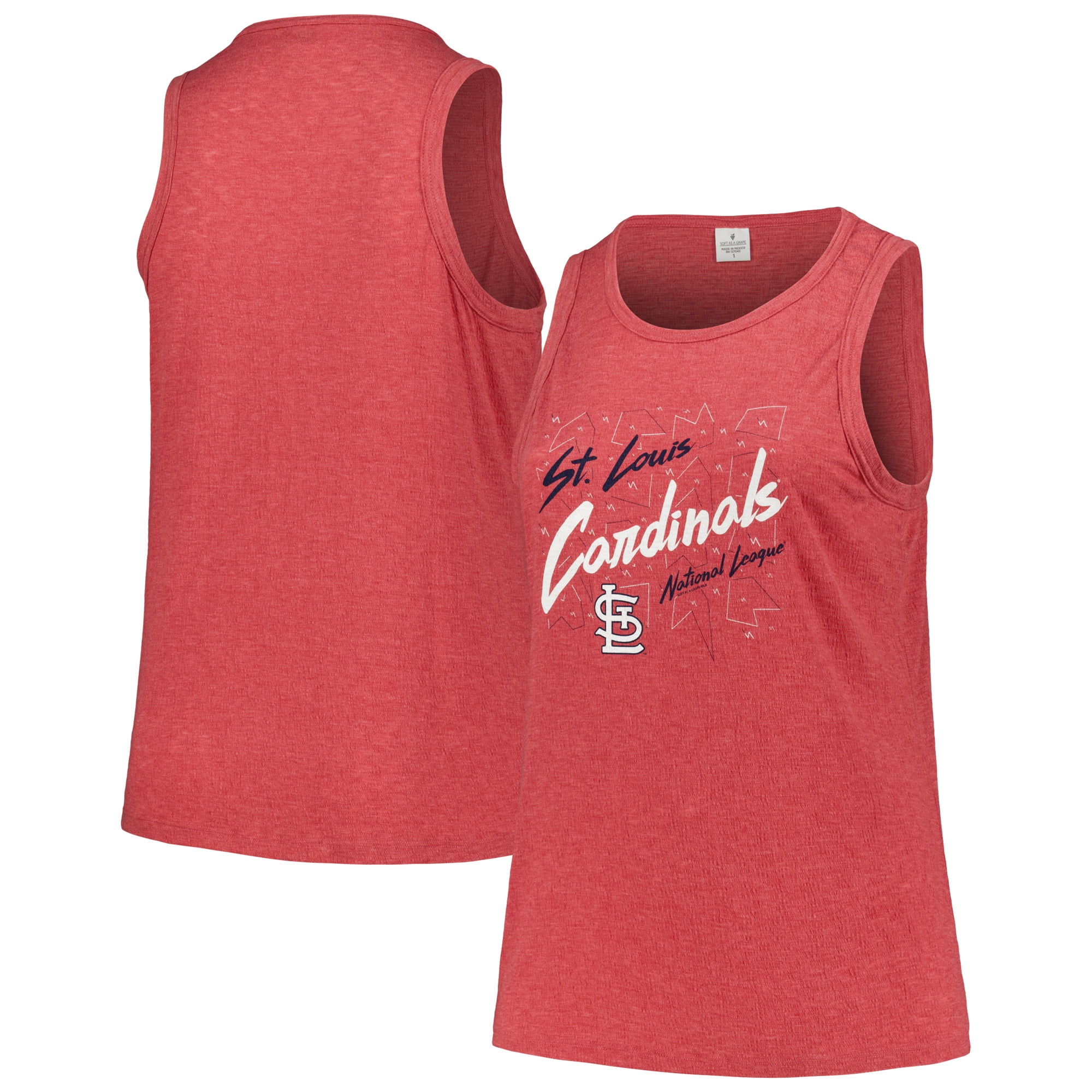 Women's Soft as a Grape Red St. Louis Cardinals Plus Size Curvy High ...