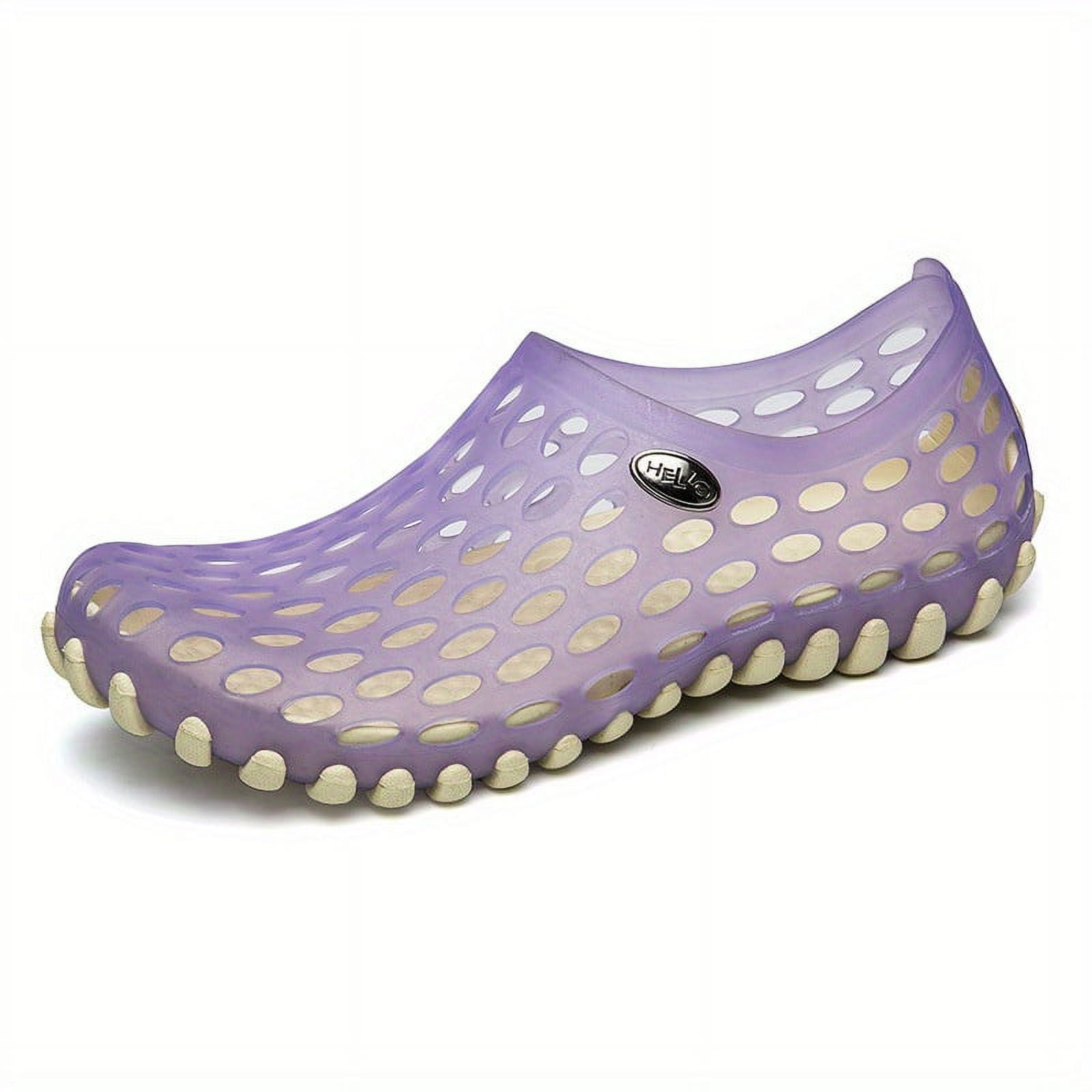 Women's Solid Color Clogs, Design Beach Shoes, Comfortable Slip On ...