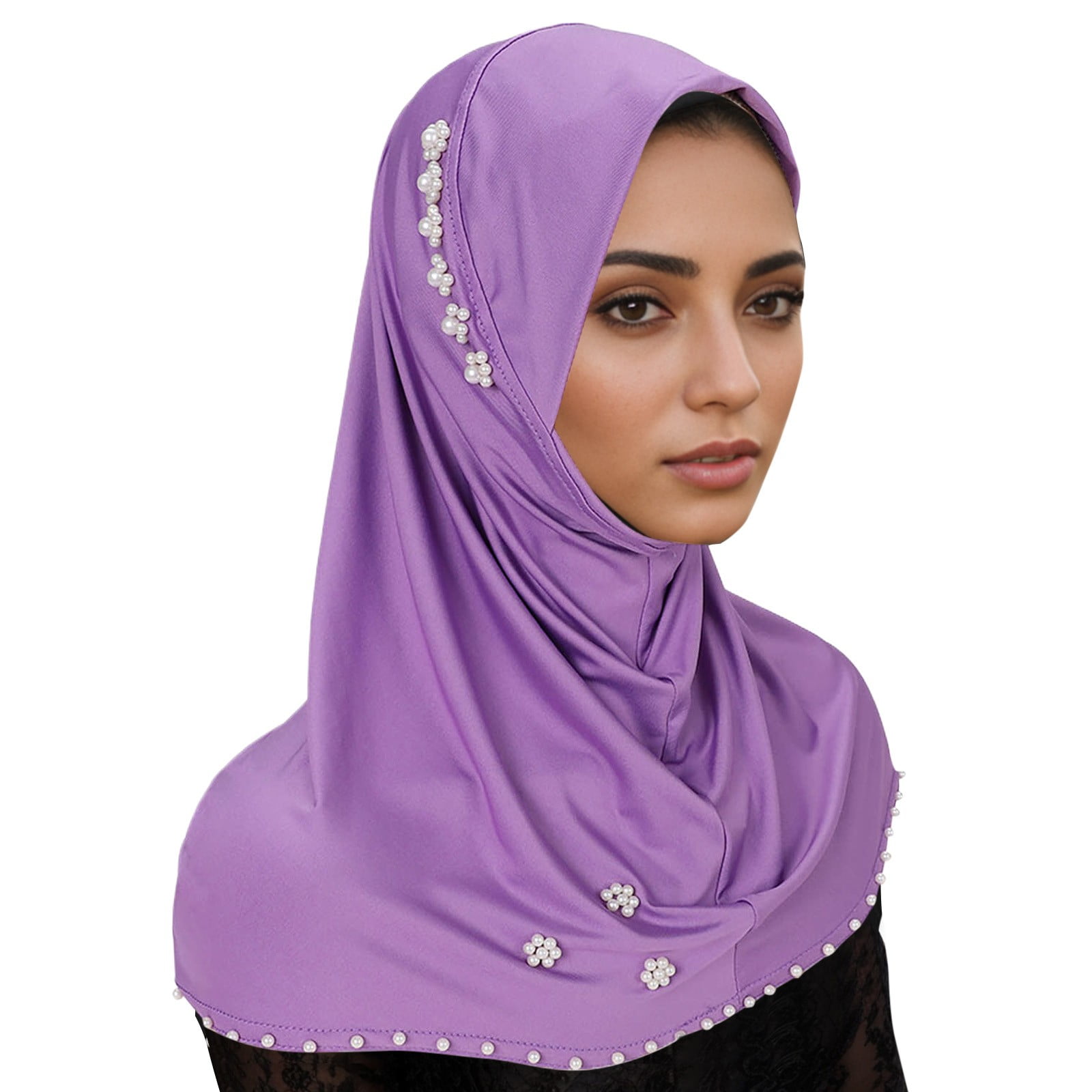 Women's Solid Color Hijab Fashionable Elastic Hijab - Walmart.com