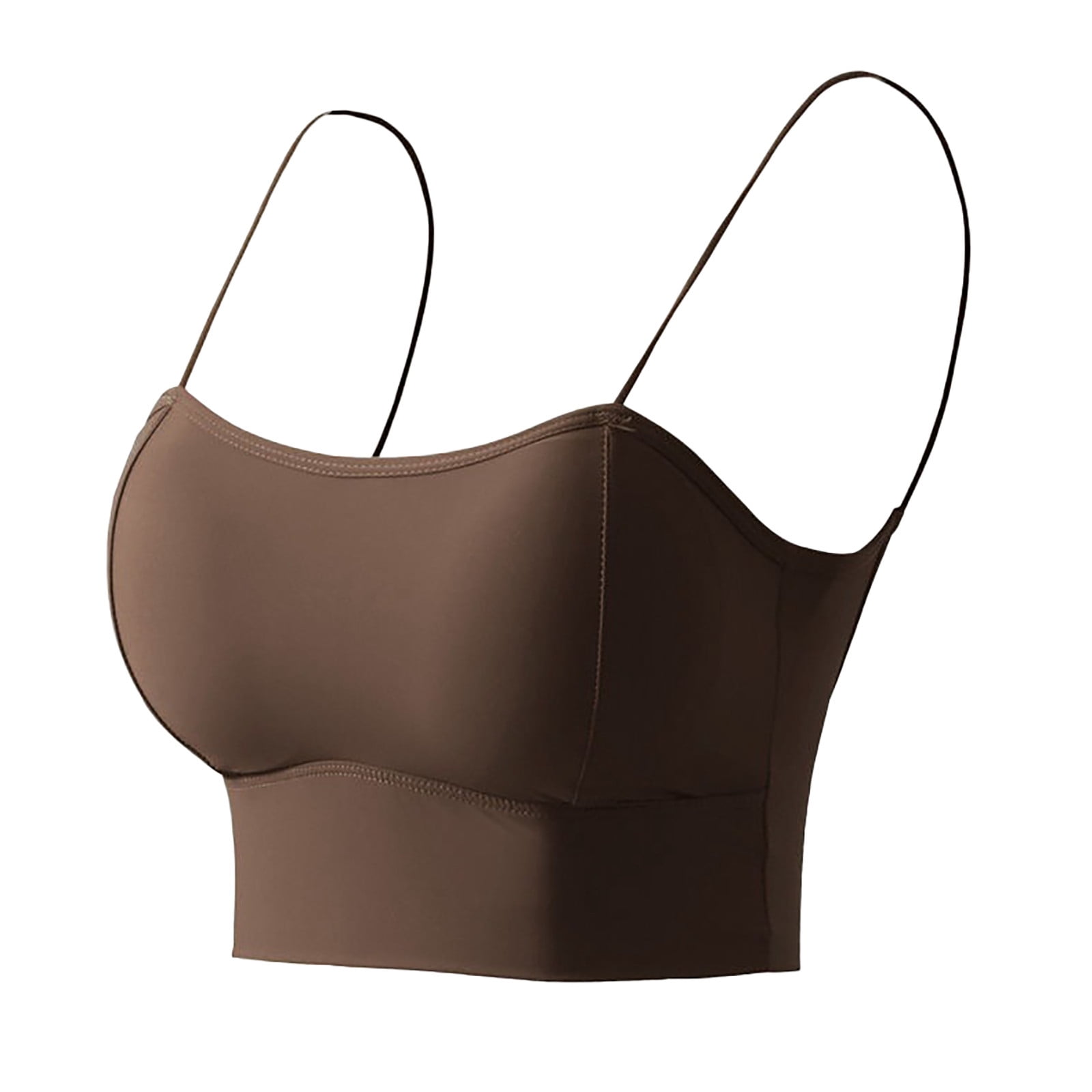 Women's Solid Color Ice Silk No Steel Ring Big U Back Sling Beautiful ...