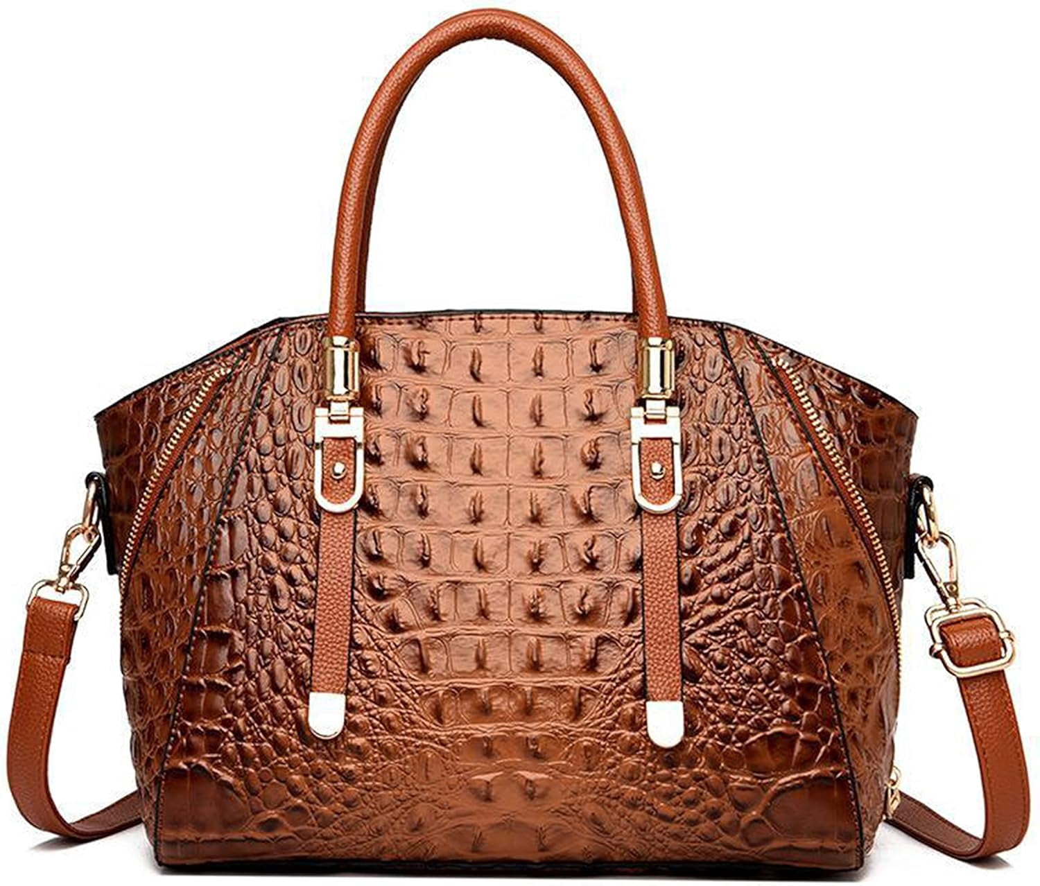 Women's Solid Color PU Leather Shoulder Bags Multi-Functional Crossbody ...