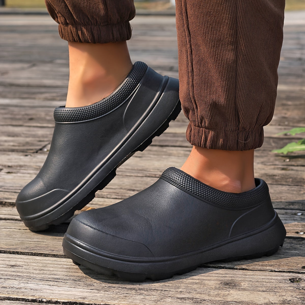 Women's Solid Color Soft Sole Platform EVA Clogs, Closed Toe Home ...