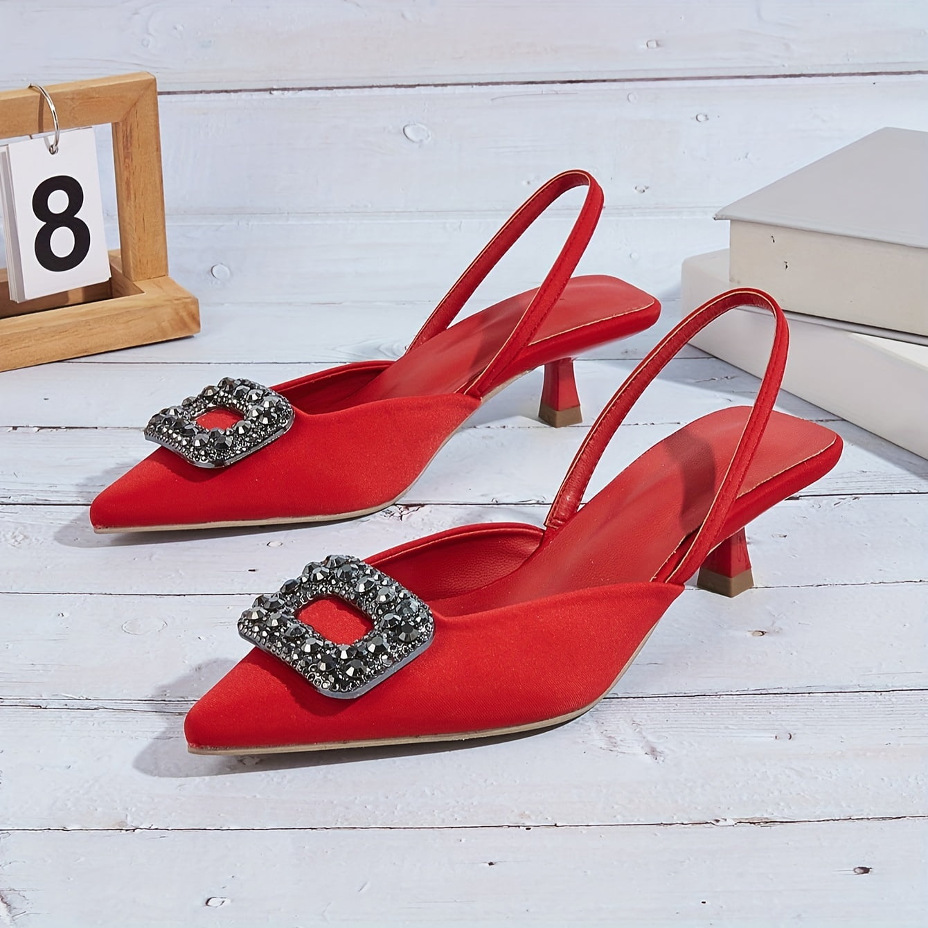 Women's Solid Color Thong Sandals, Floral Decor Platform Soft Sole ...