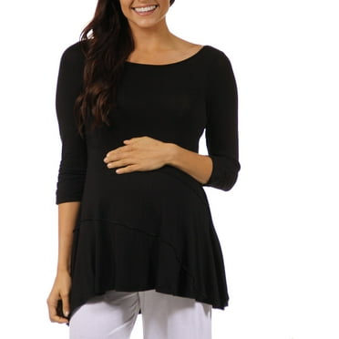 White Mark Women's Maternity Kayla Tunic Top - Walmart.com