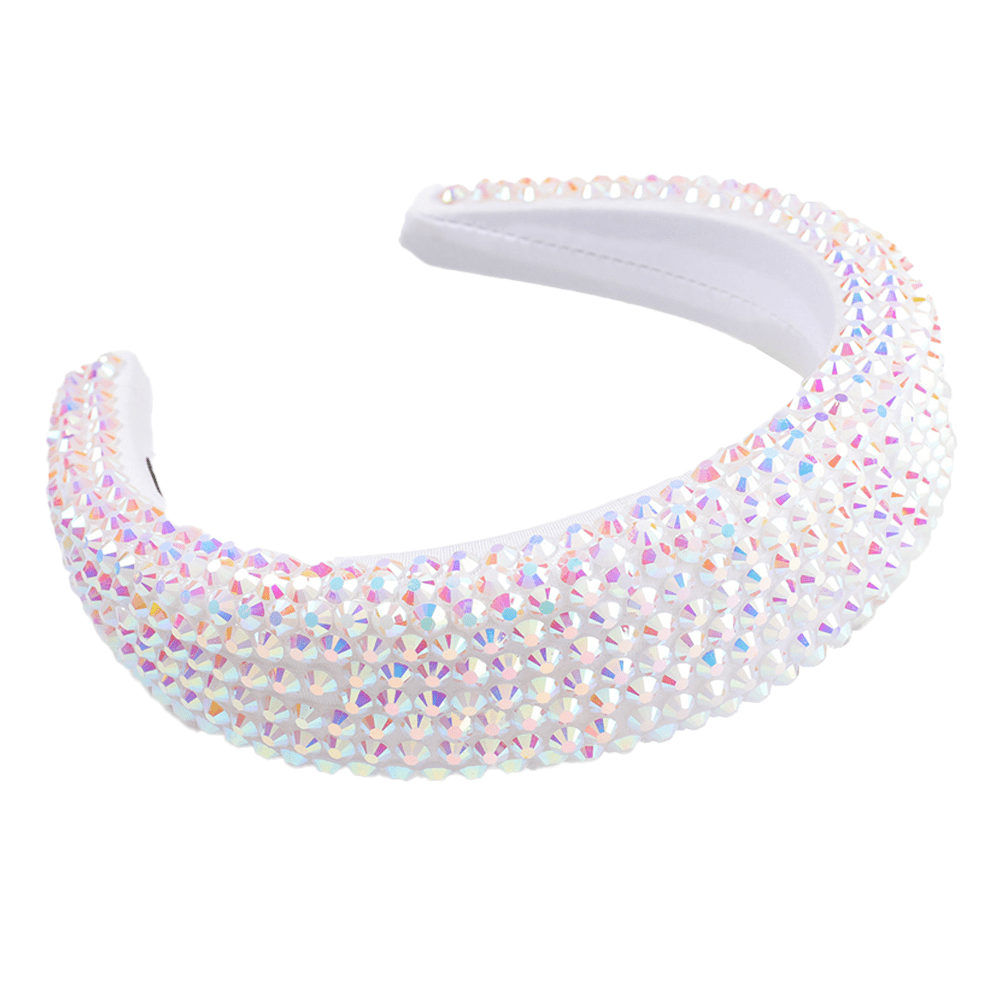 Women's Sparkling Bejewelled Crystal Diamond Headband Fashion Padded ...