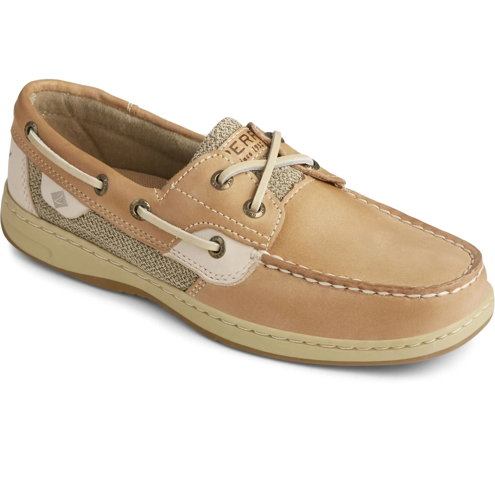 Women's Sperry Top-Sider Bluefish 2-Eye Linen/Oat 7.5 W - Walmart.com