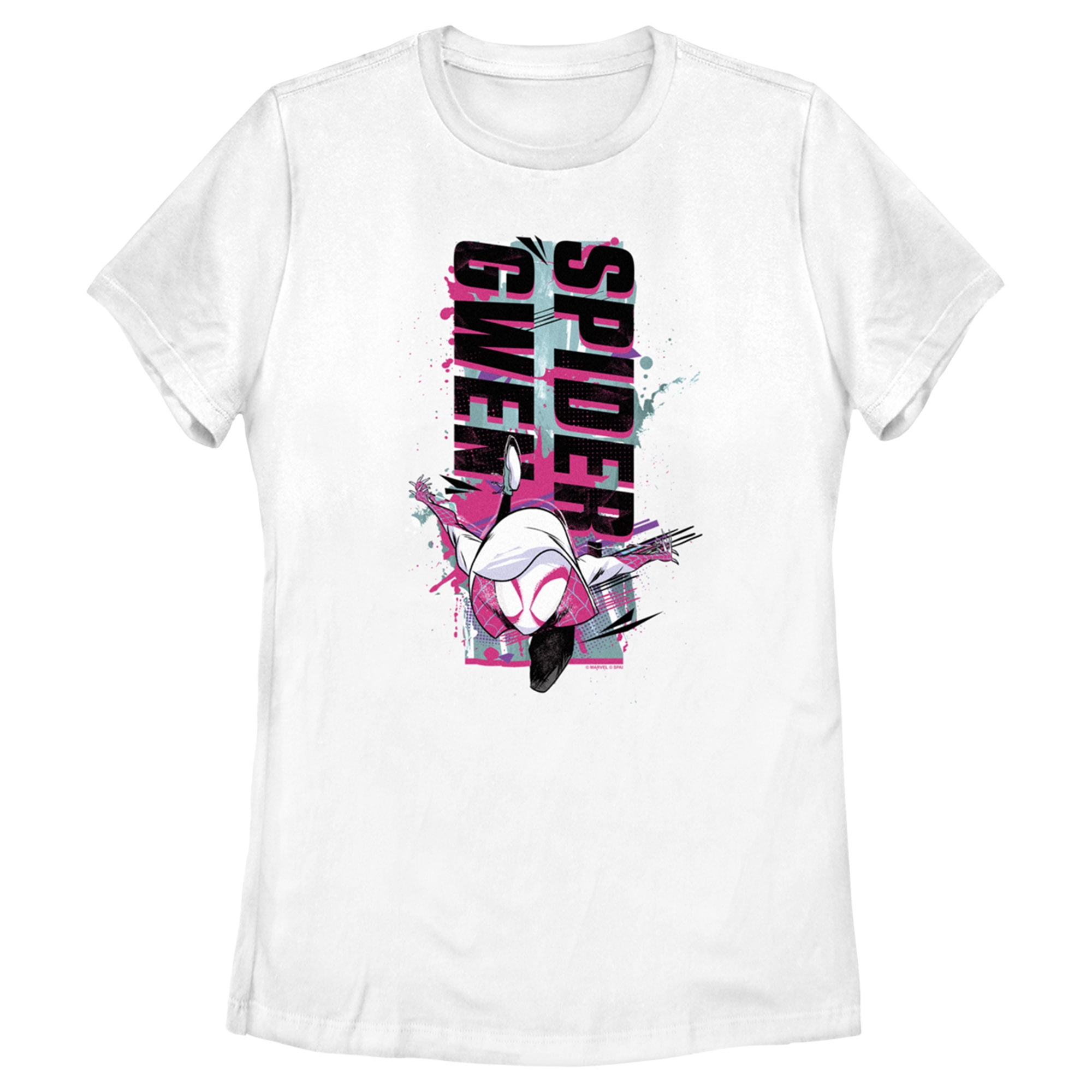 Women's Spider-Man: Across the Spider-Verse Spider Gwen Paint Splatter ...