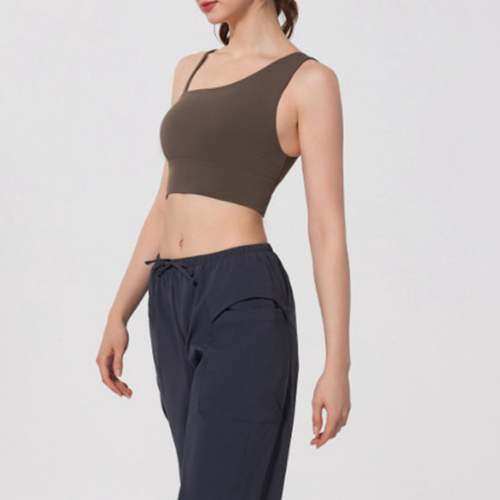 Women's Sports Bra High Shockproof Sagging Yoga Bra With Pads Stylish ...