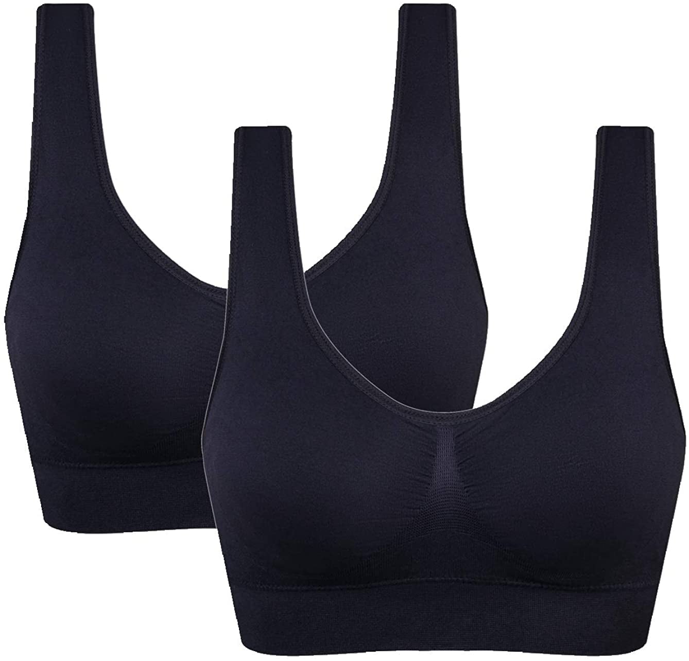 Women's Sports Bra, Removable Pads,Comfort Workout, Low-Impact Activity ...