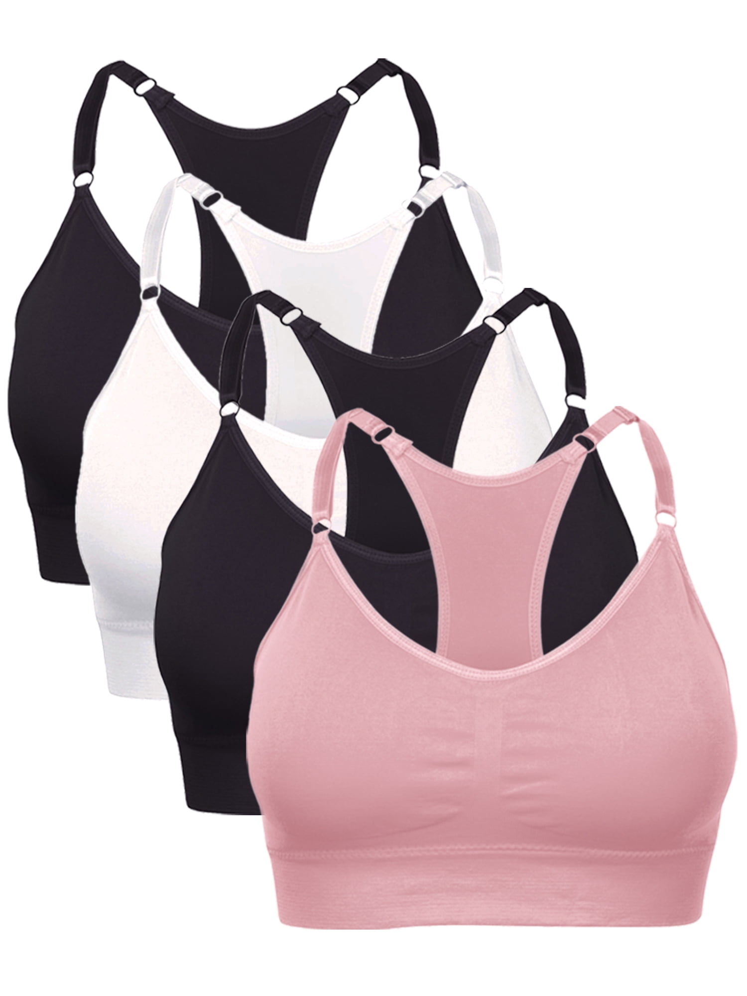 Women's Sports Bras Yoga Lounge Wireless Racerback Bra Small to 2XL ...