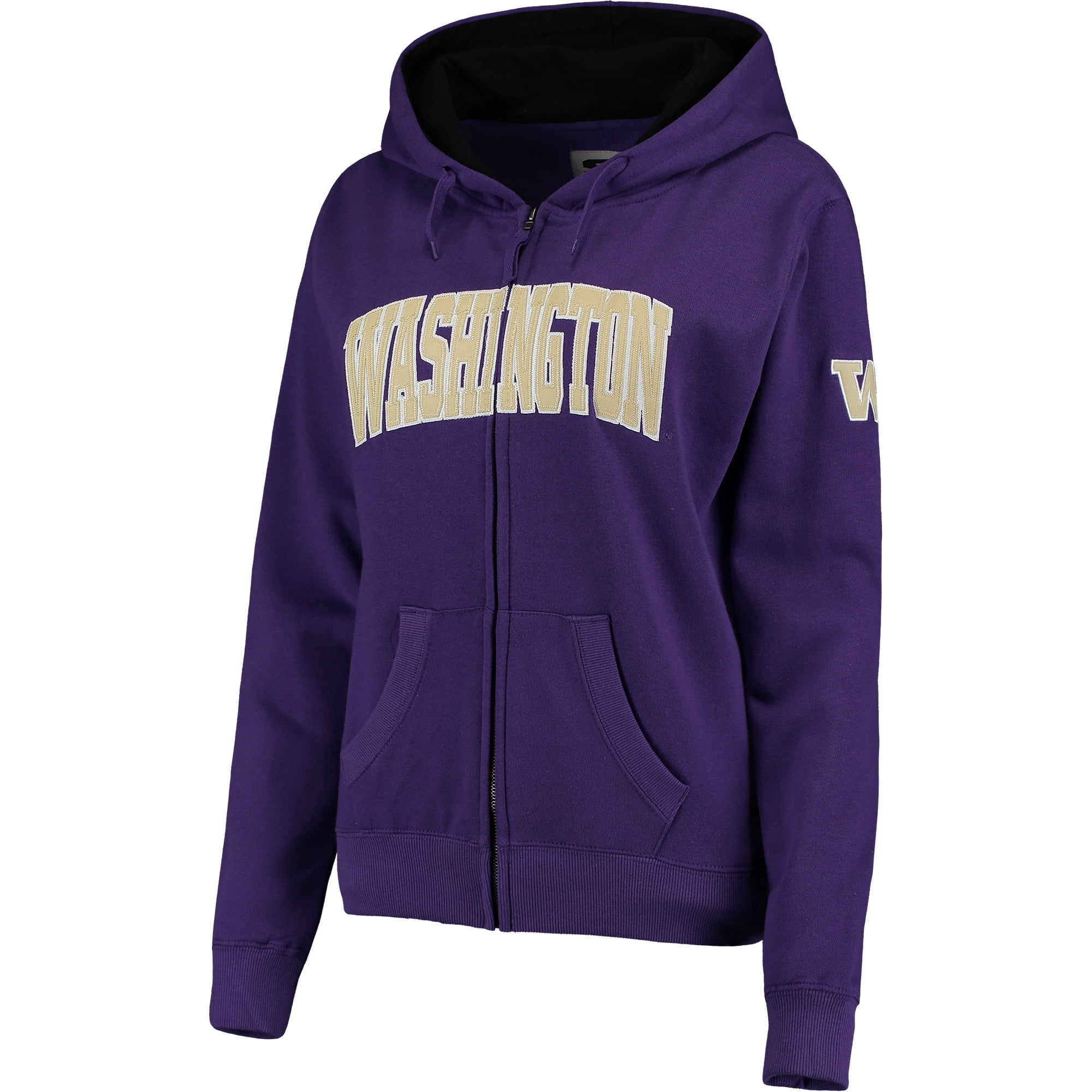 Women's Stadium Athletic Purple Washington Huskies Arched Name Full-Zip ...