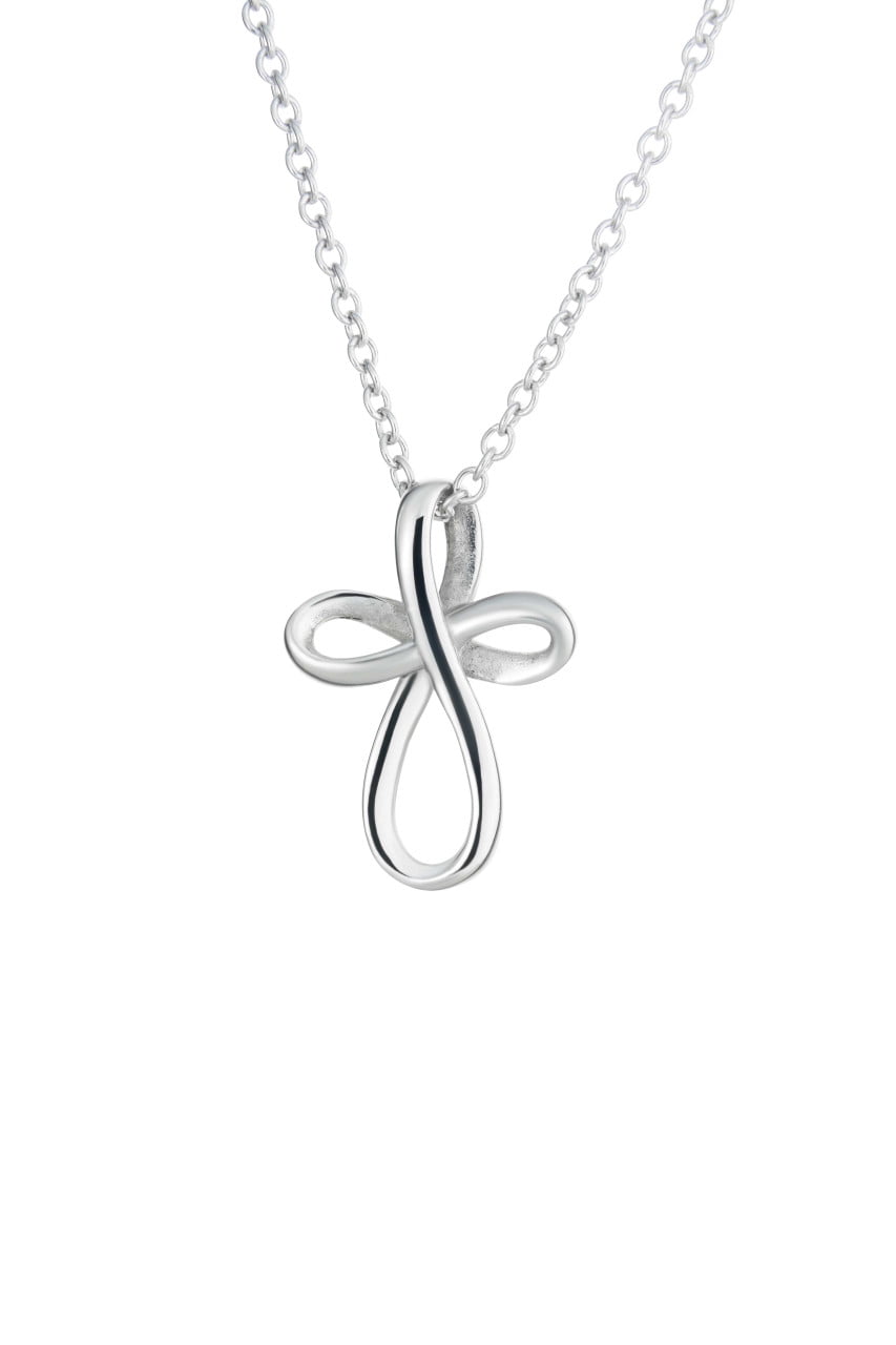 Women's Stainless Steel Be Still And Know Cross Necklace - Psalm 46:10 ...