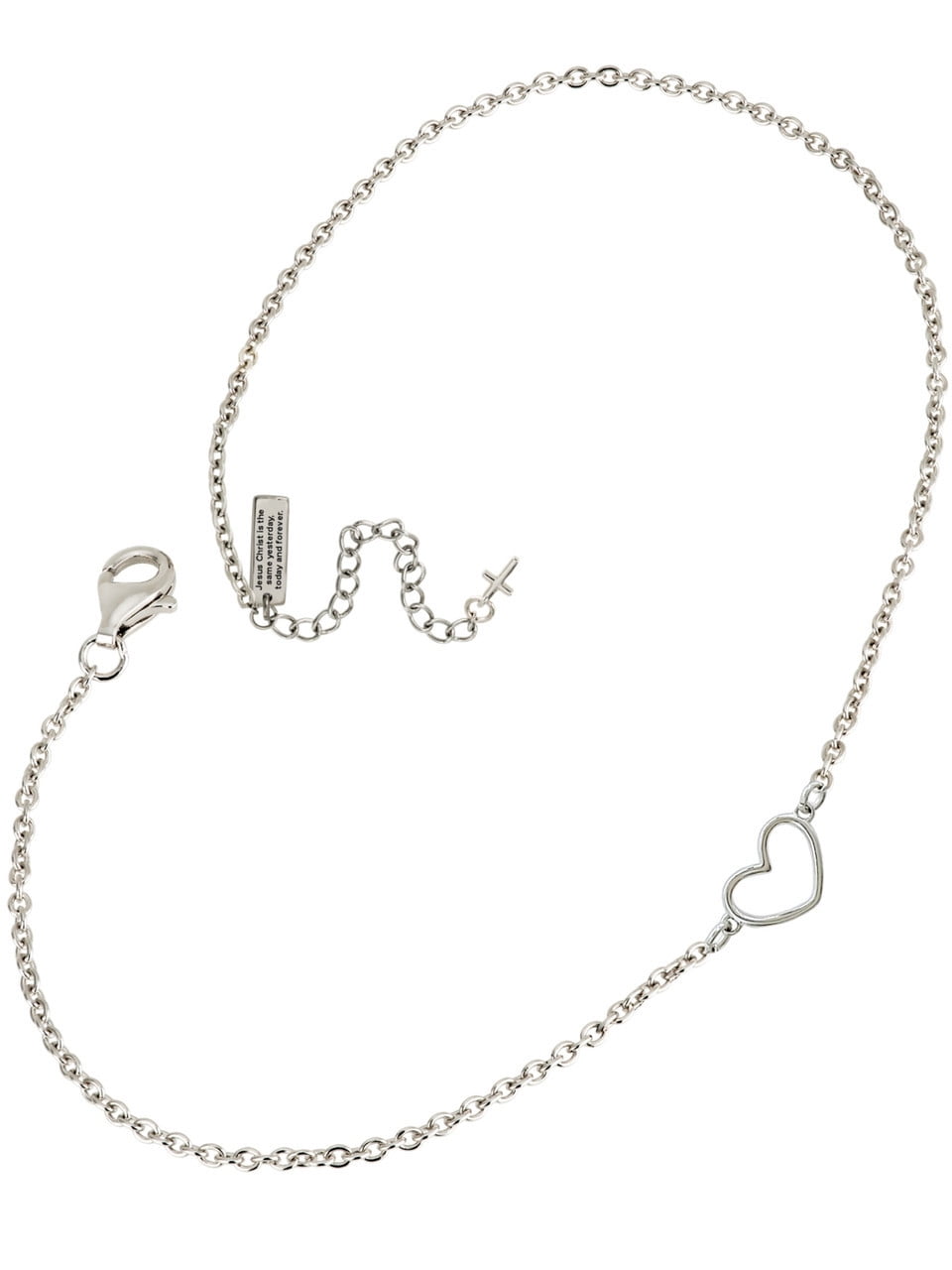 Women's Stainless Steel Heart Bracelet-Hebrews 13:8 by Shields of ...