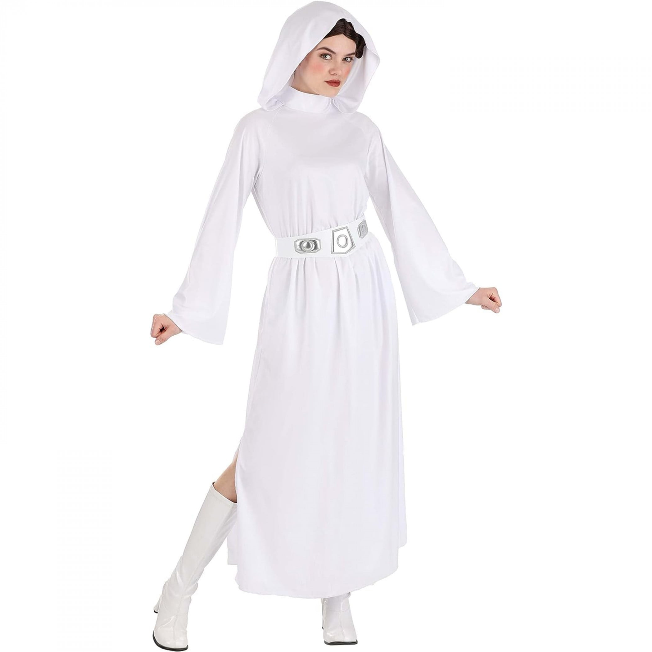 Star Wars Princess Leia Women's Hooded Costume, Medium Size, Durable ...
