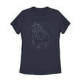 Women's Star Wars: The Rise of Skywalker BB-8 Starry Constellation Graphic Tee Navy Blue 2X ...